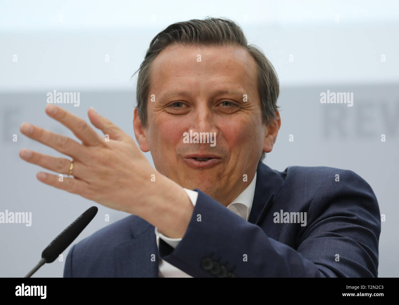 03 April 2019, North Rhine-Westphalia, Köln: Lionel Souque, CEO of the ...