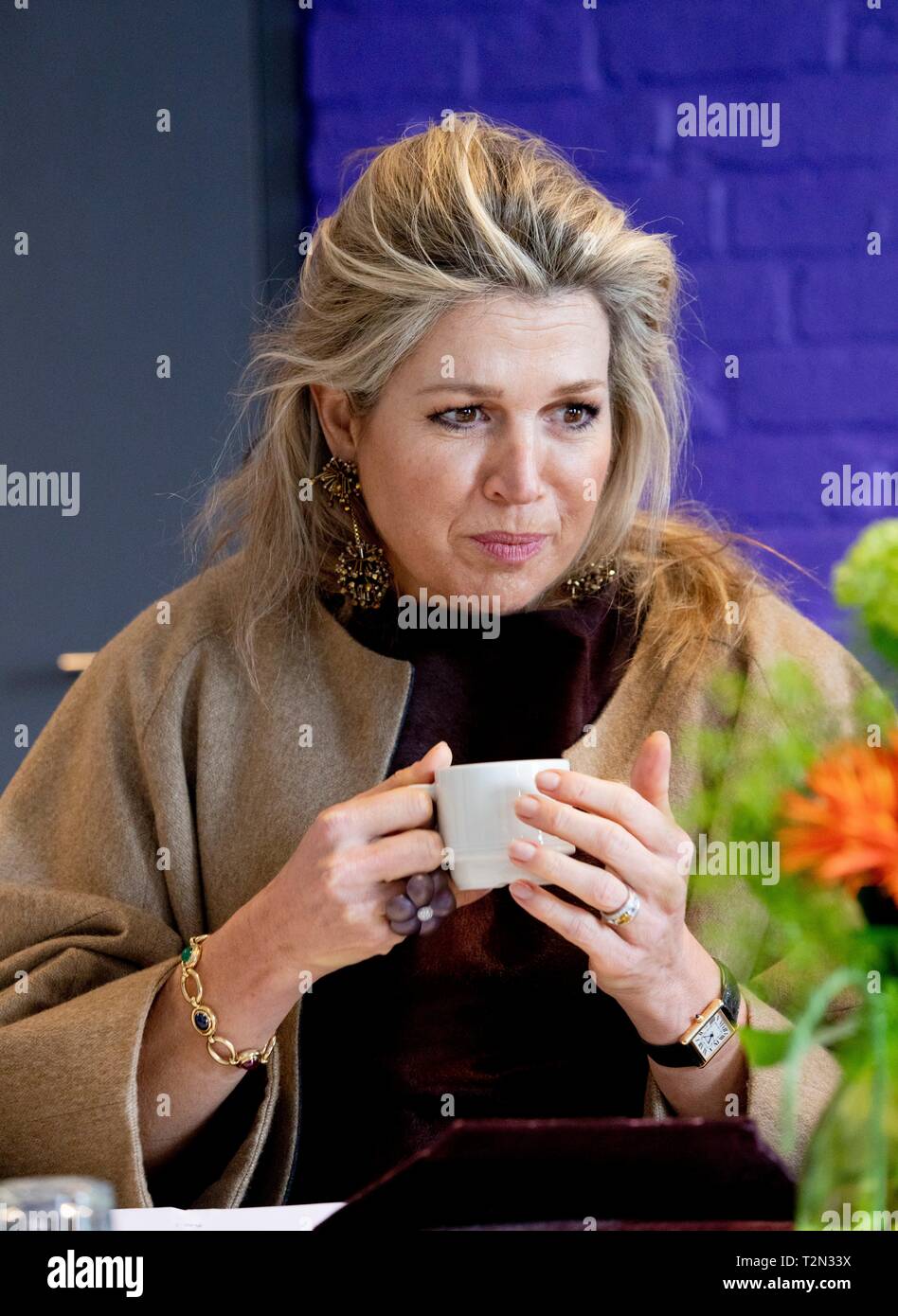 Varsseveld, Netherlands. 03rd Apr, 2019. Queen Maxima of The Netherlands at Sensire in ...