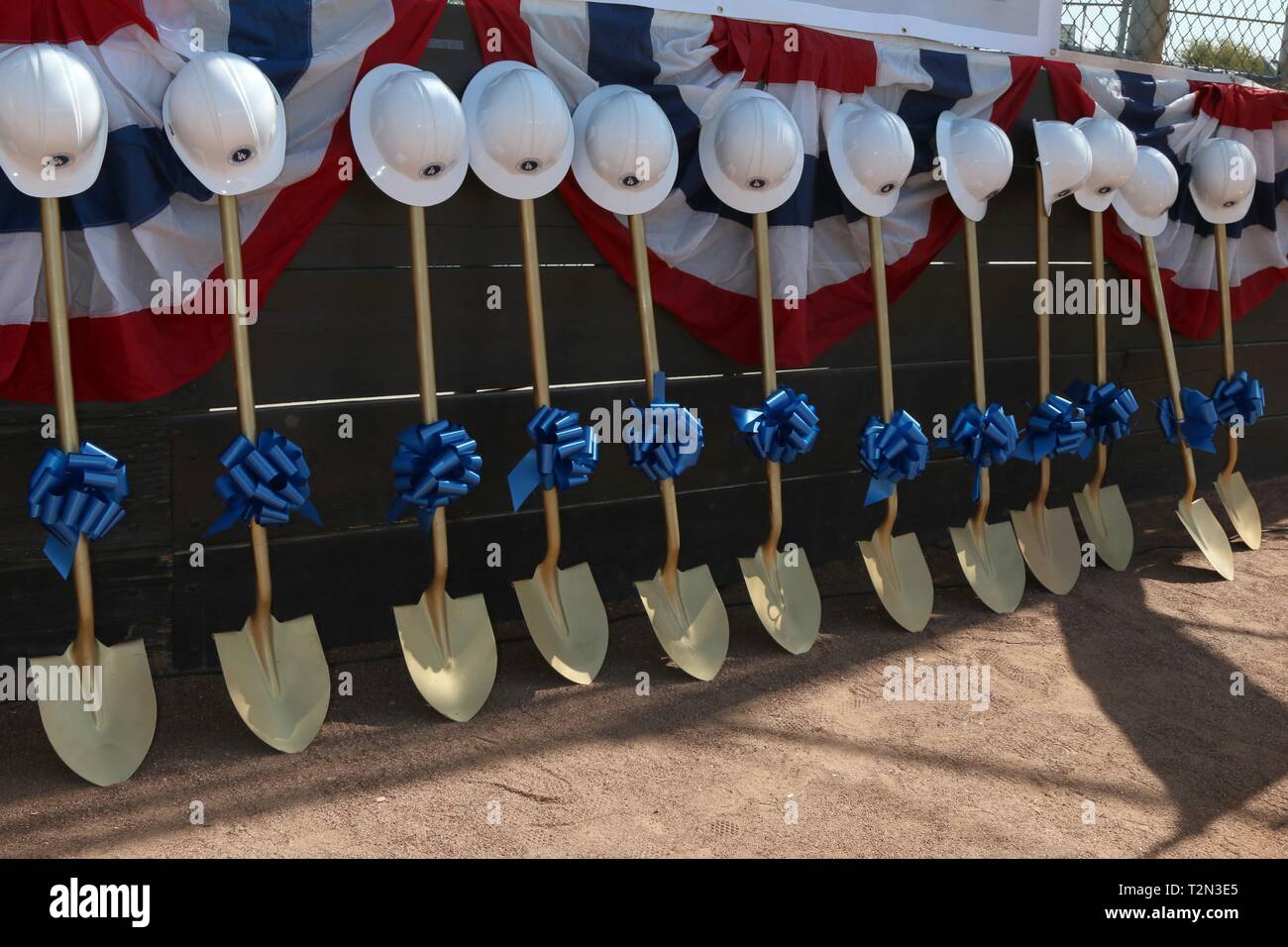 Groundbreaking Ceremonial Shovels in attendance for Dodgers Dreamfield ...
