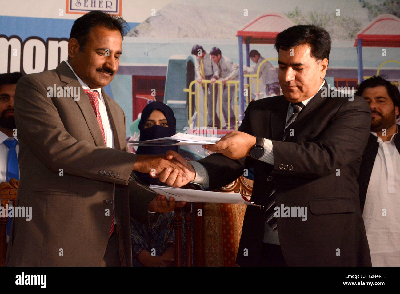 Quetta, Pakistan. 3rd Apr 2019. Mr. Abdul Rauf Baloch Secretary for ...