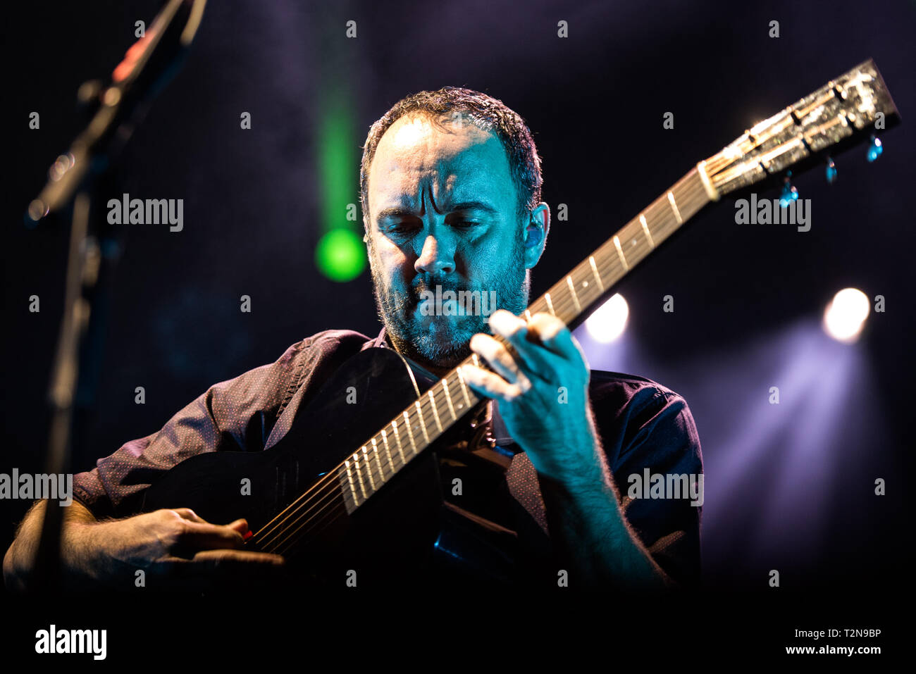 Milan, Italy. 03rd Apr, 2019. Dave Matthews, singer and founder of the ...