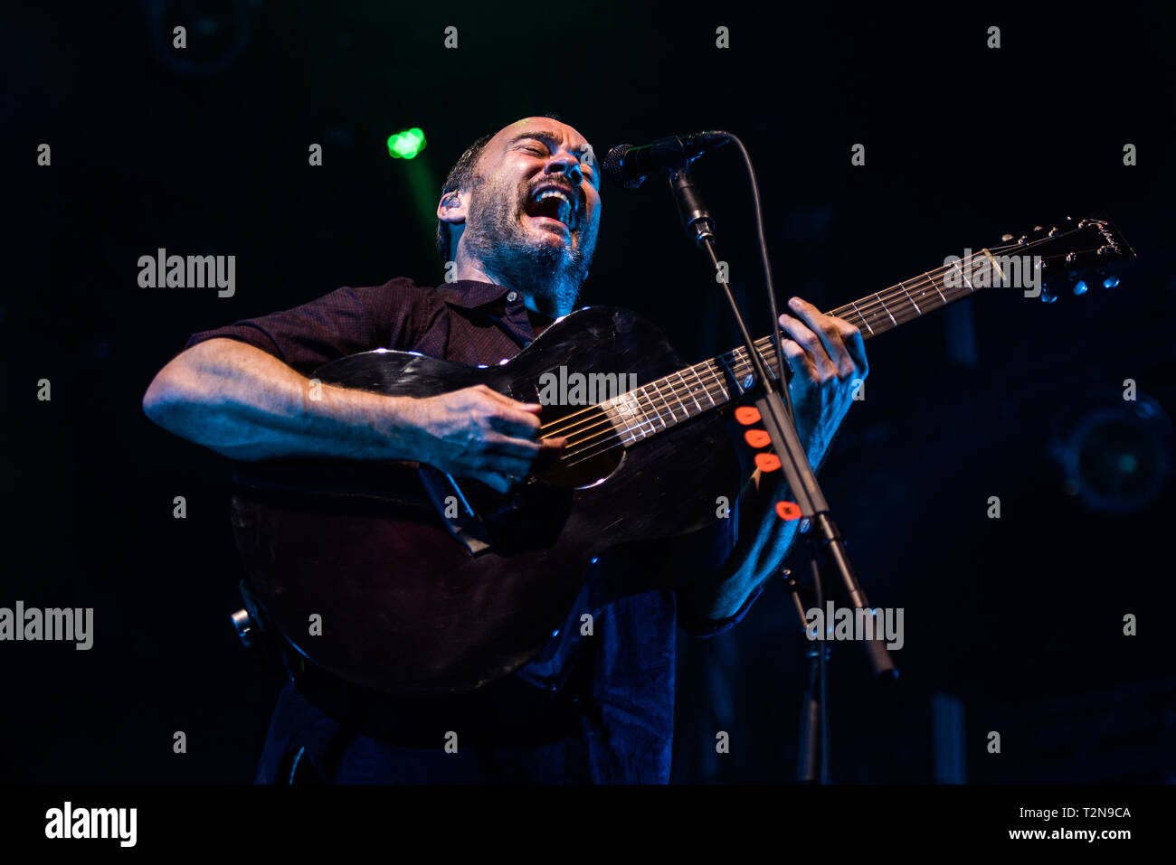 Milan, Italy. 03rd Apr, 2019. Dave Matthews, singer and founder of the ...