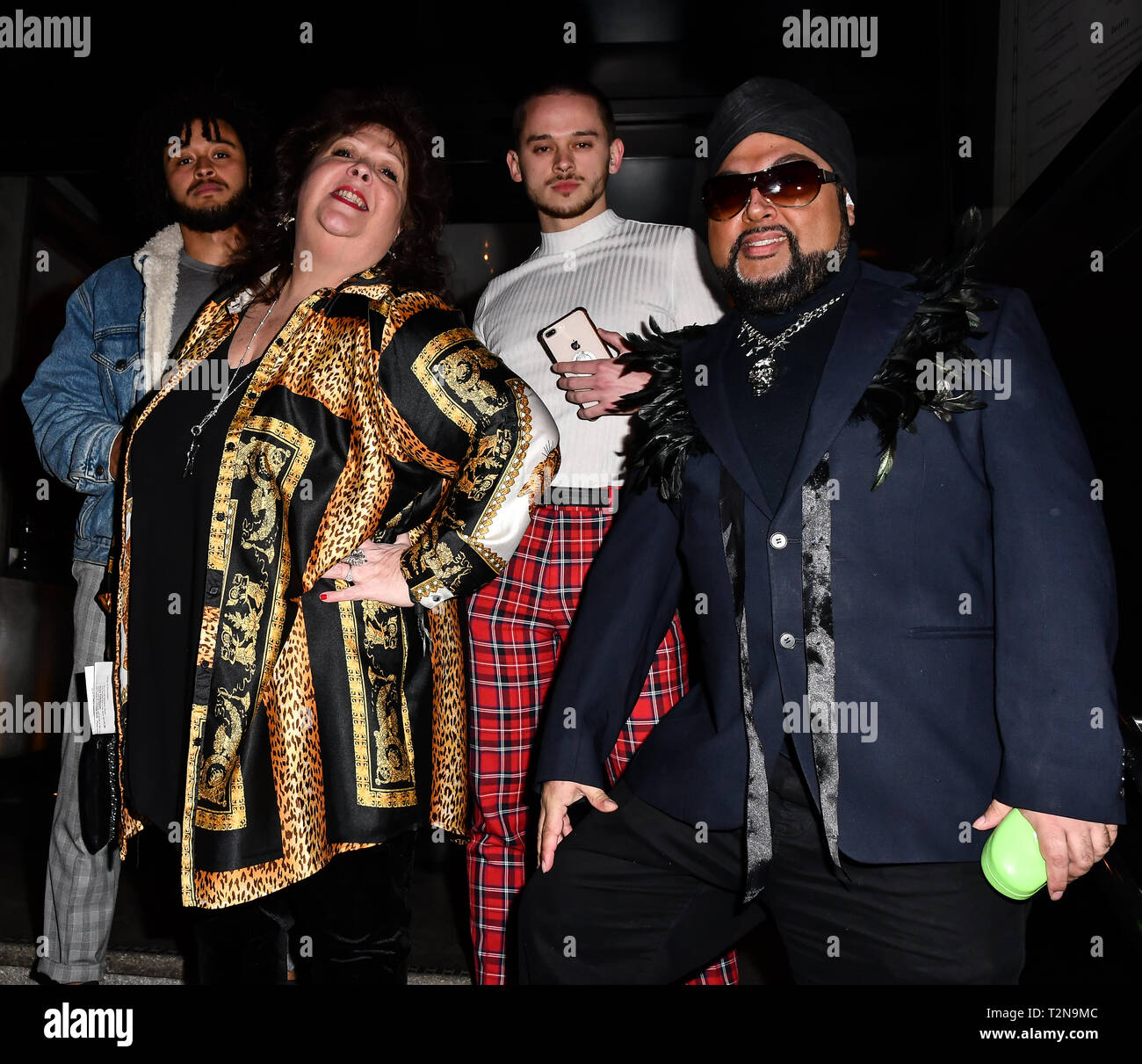 London, UK. 3rd April, 2019. Karen Chamberlain and Amrick Channa attend ...