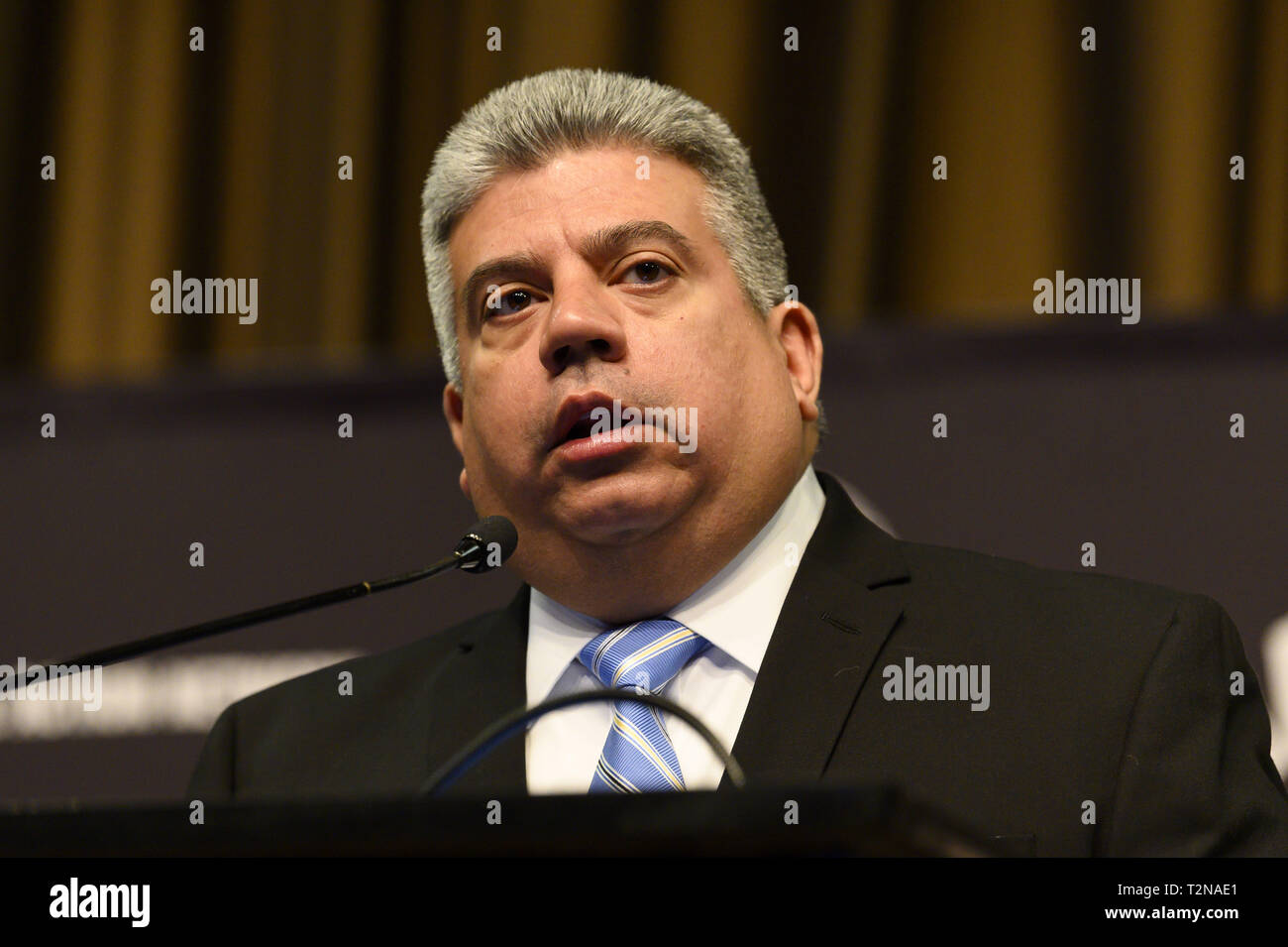 New York, NY, USA. 3rd Apr, 2019. ERIC GONZALEZ, District Attorney for ...
