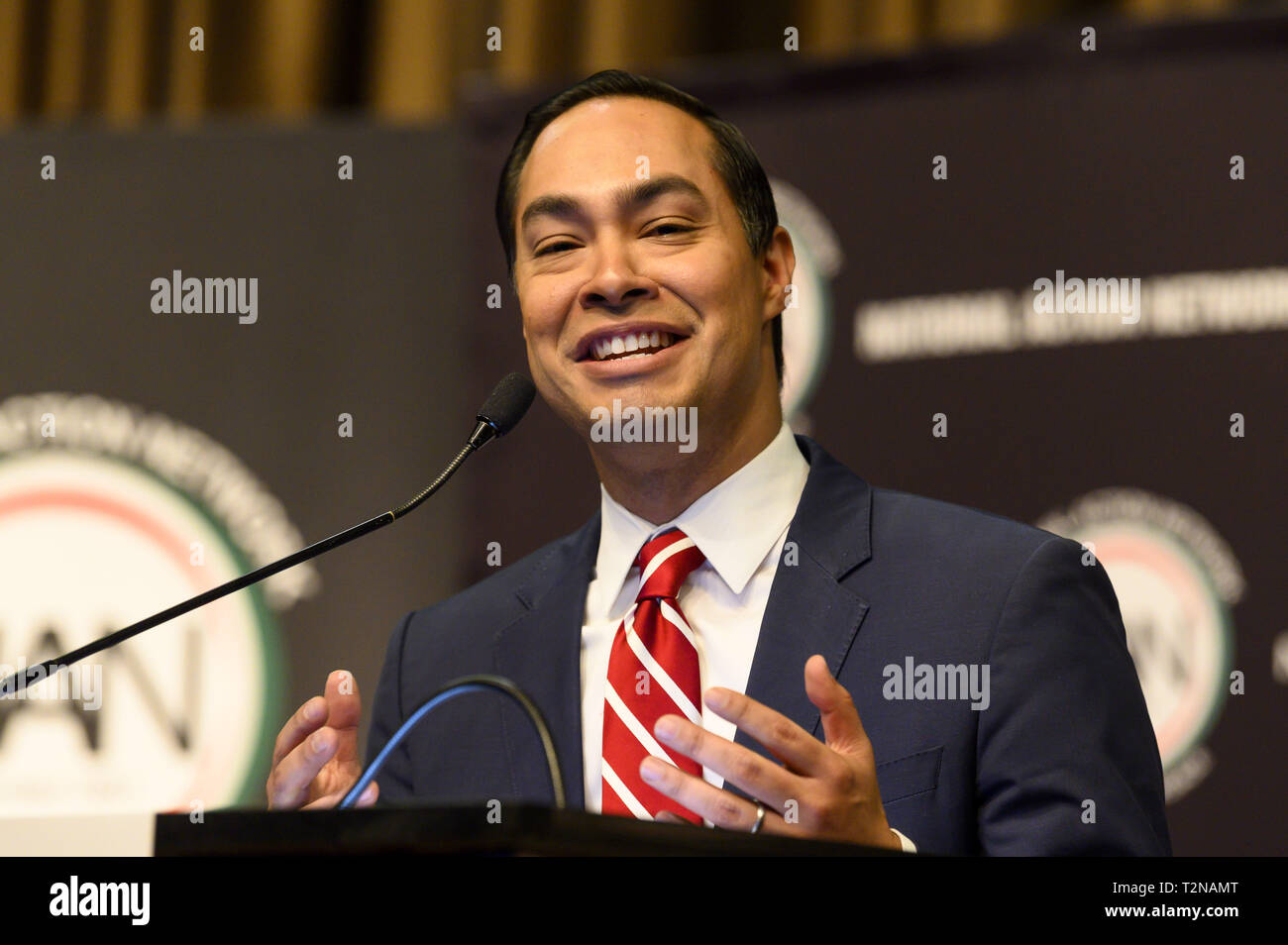 New York, NY, USA. 3rd Apr, 2019. JULIAN CASTRO, former Secretary, U.S ...