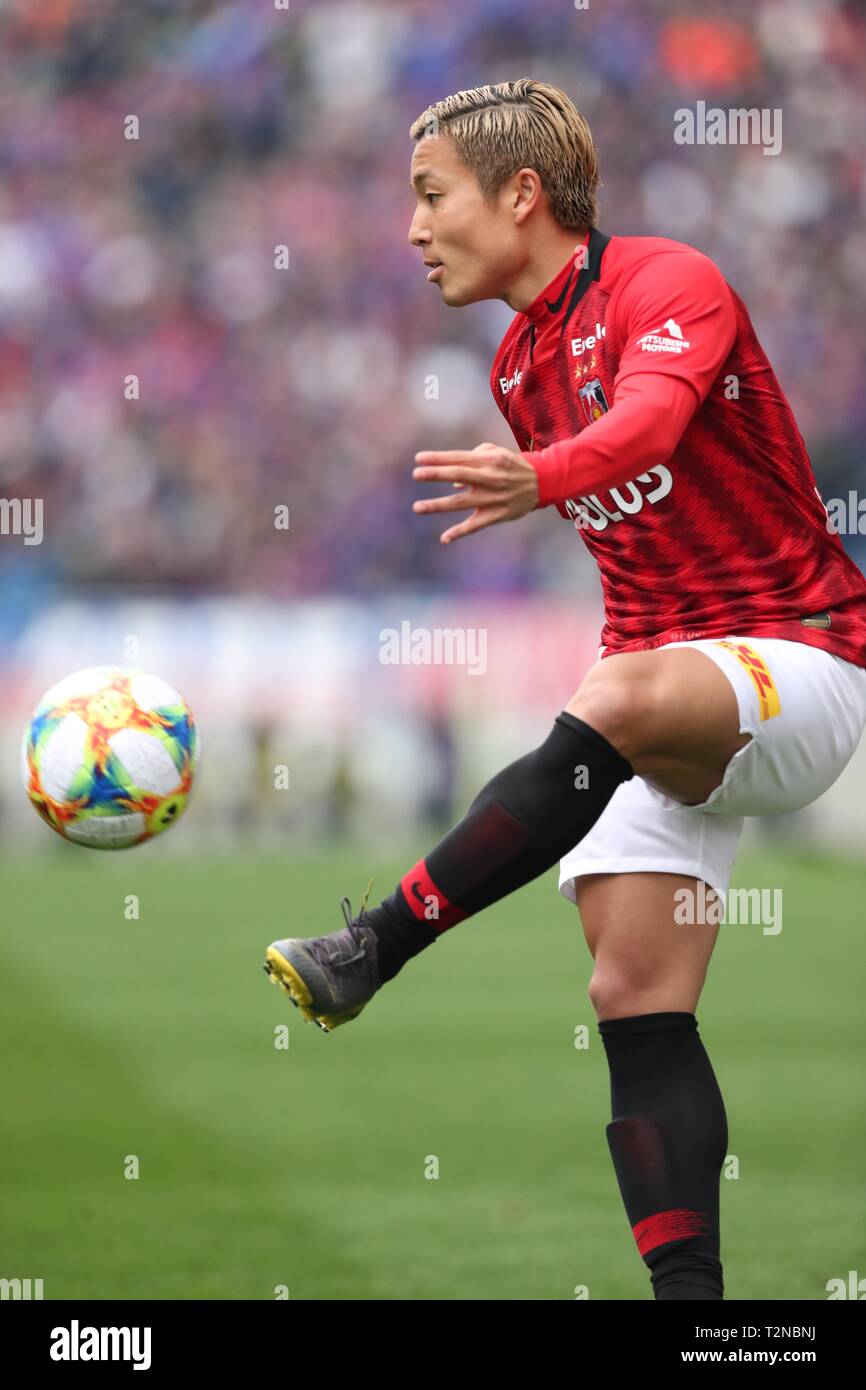Saitama, Japan. 30th Mar, 2019. Ryosuke Yamanaka (Reds) Football/Soccer ...