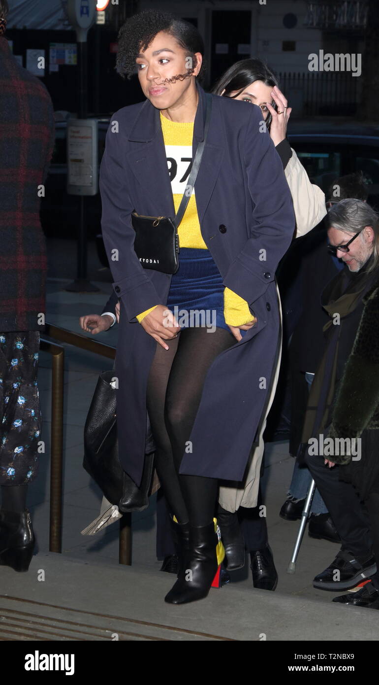 Pearl Mackie at the Mary Quant Exhibition Private View at the Victoria and Albert Museum ...