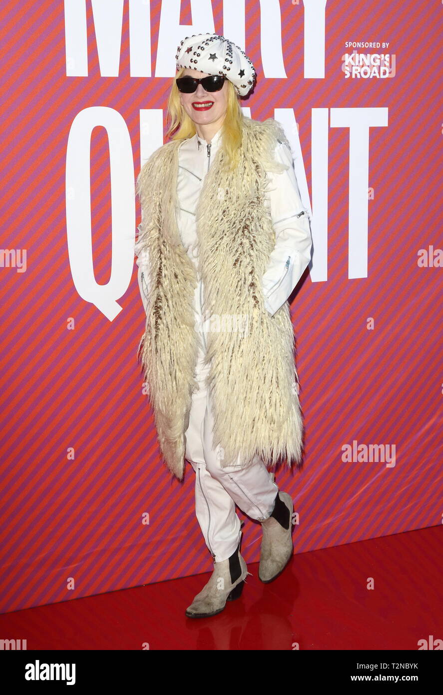 Pam Hogg at the Mary Quant Exhibition Private View at the Victoria and ...