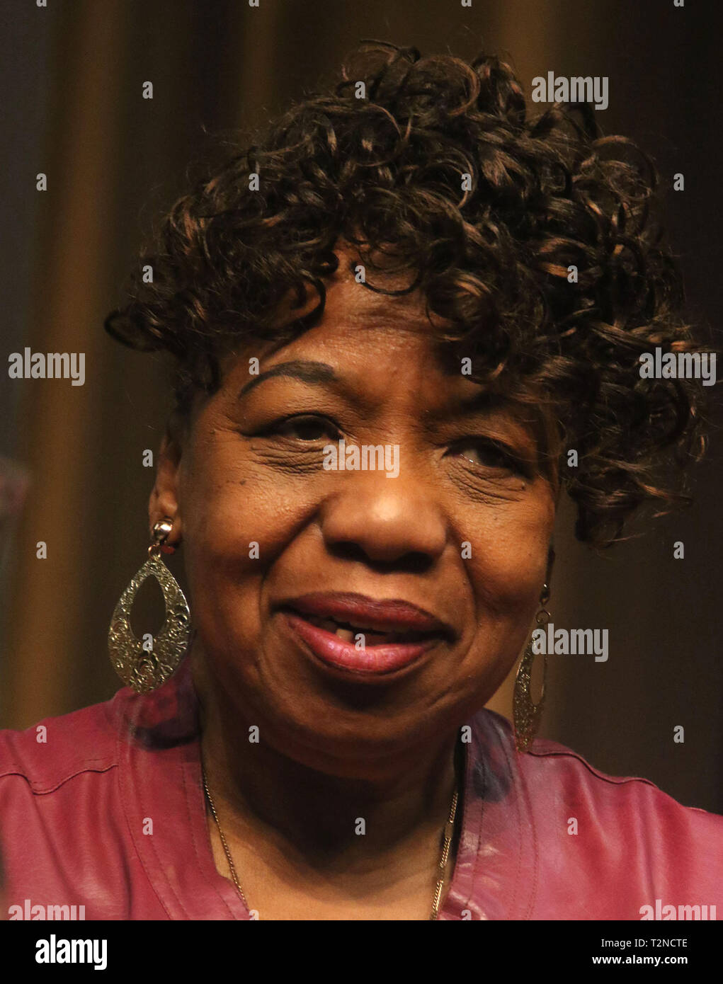 New York City, New York, USA. 3rd Apr, 2019. GWEN CARR, Mother of Eric ...