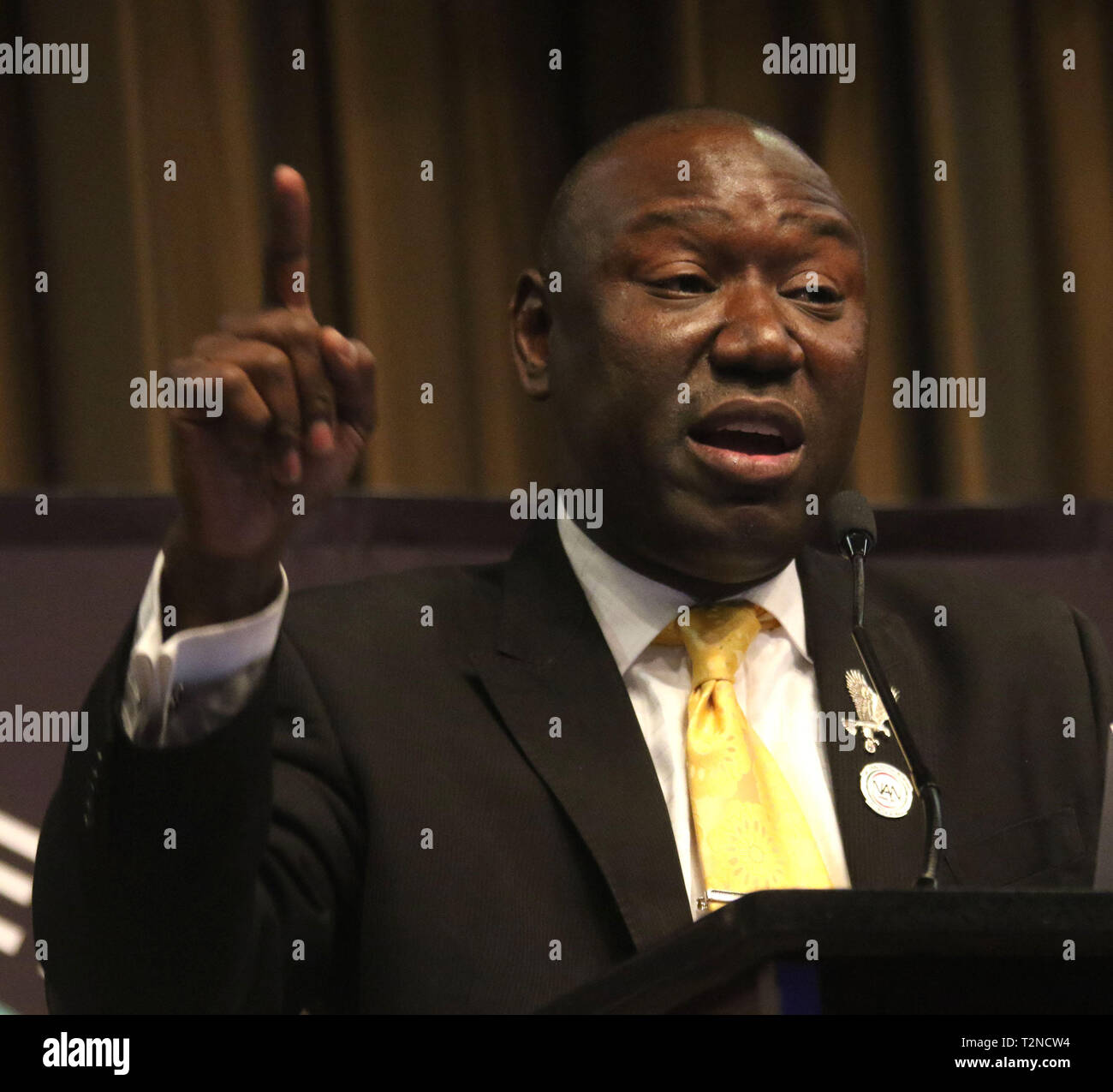 New York City, New York, USA. 3rd Apr, 2019. Attorney BENJAMIN CRUMP ...
