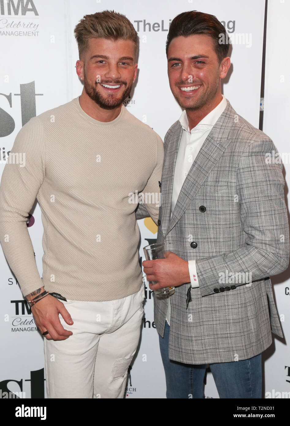 Kurtis Hartman and Bobby Ballard attend The List Launch Party at 100 ...