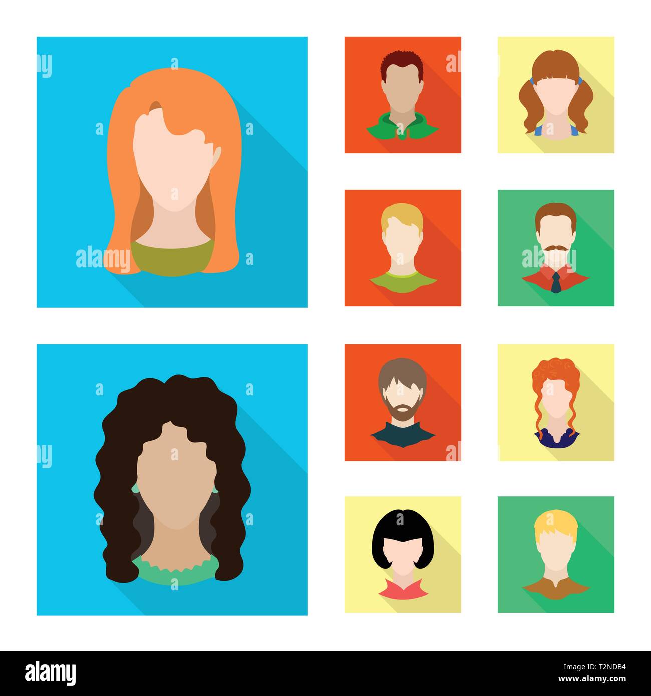 Vector illustration of avatar and dummy logo. Collection of avatar and ...
