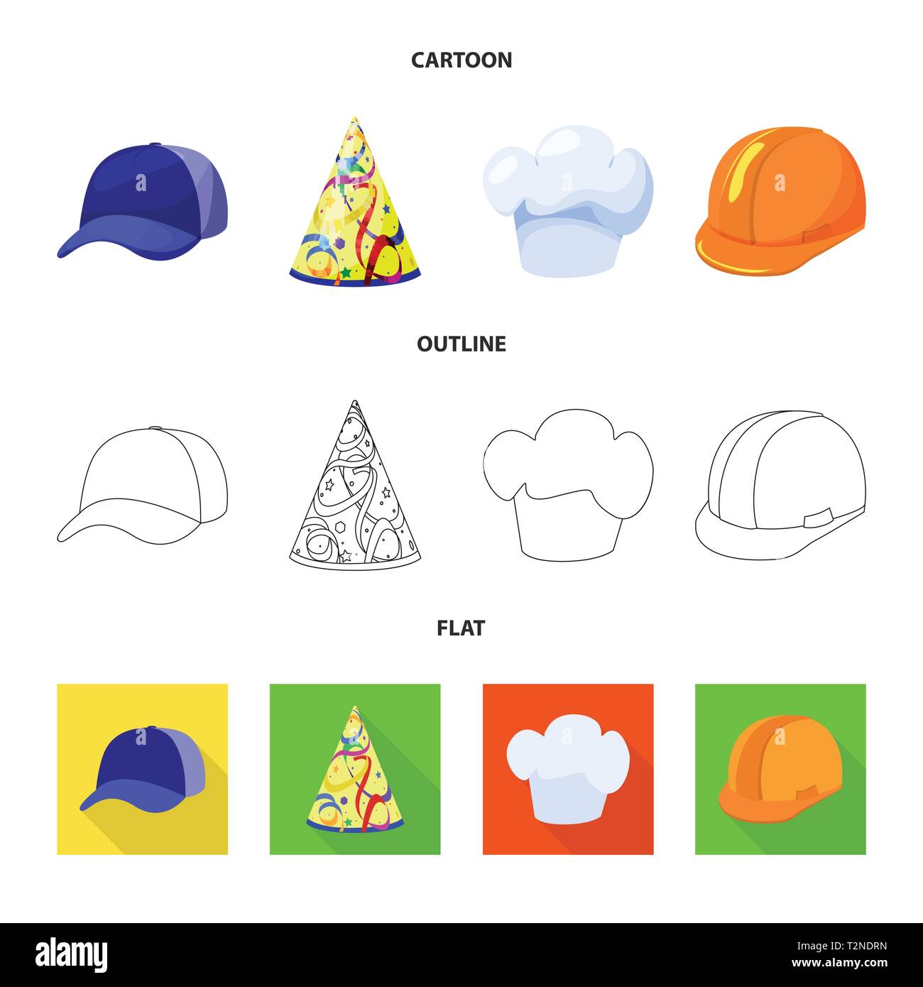 Vector design of clothing and cap icon. Collection of clothing and ...