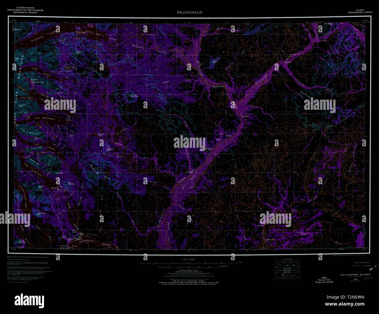 Map of dillingham hi-res stock photography and images - Alamy