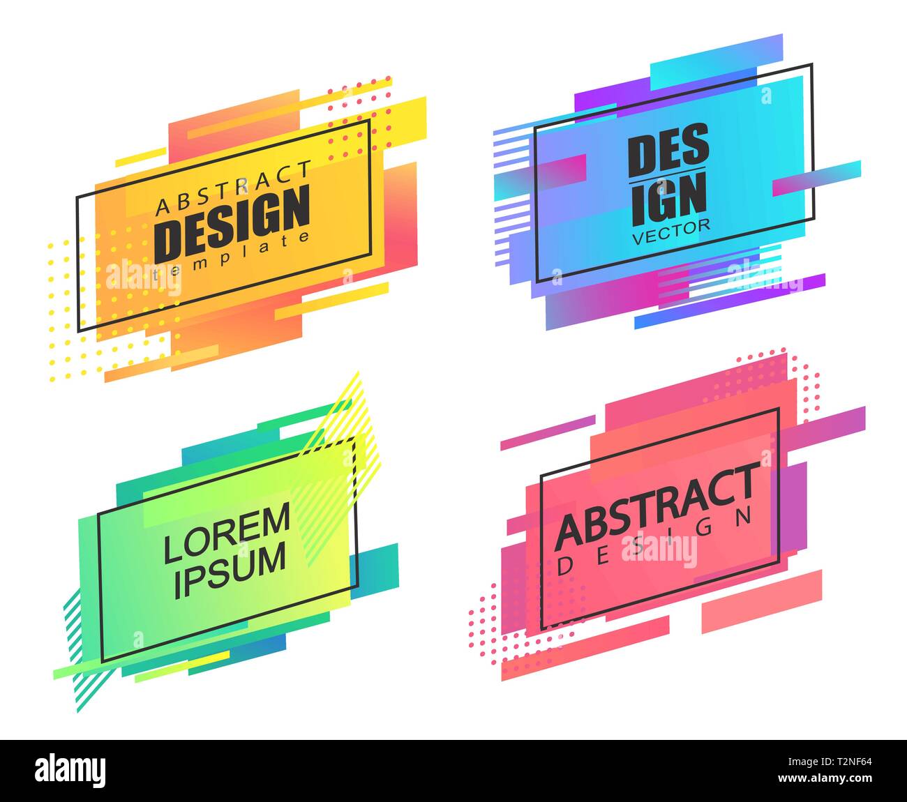 Square template banner colorful Stock Vector Images - Alamy