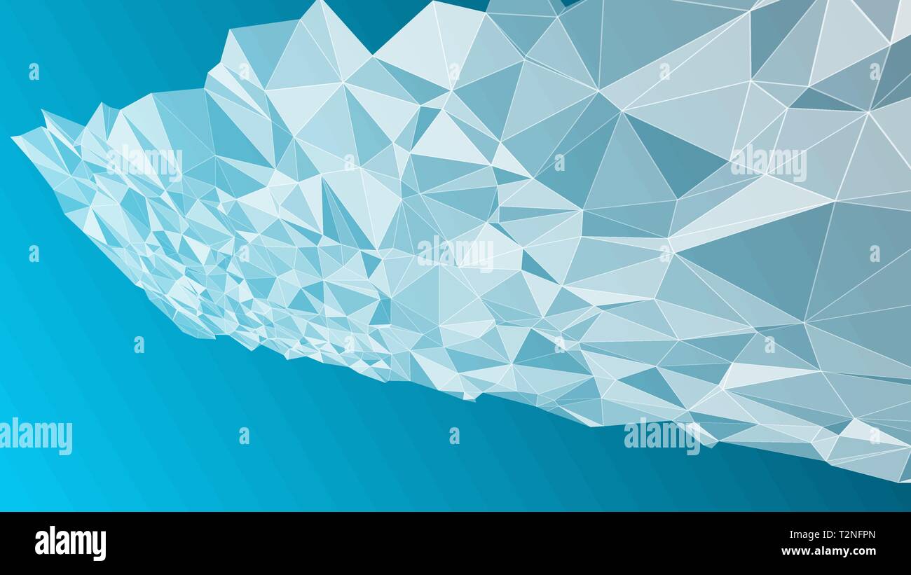 Polygonal connection structure 3d abstract shapes Stock Vector Image ...