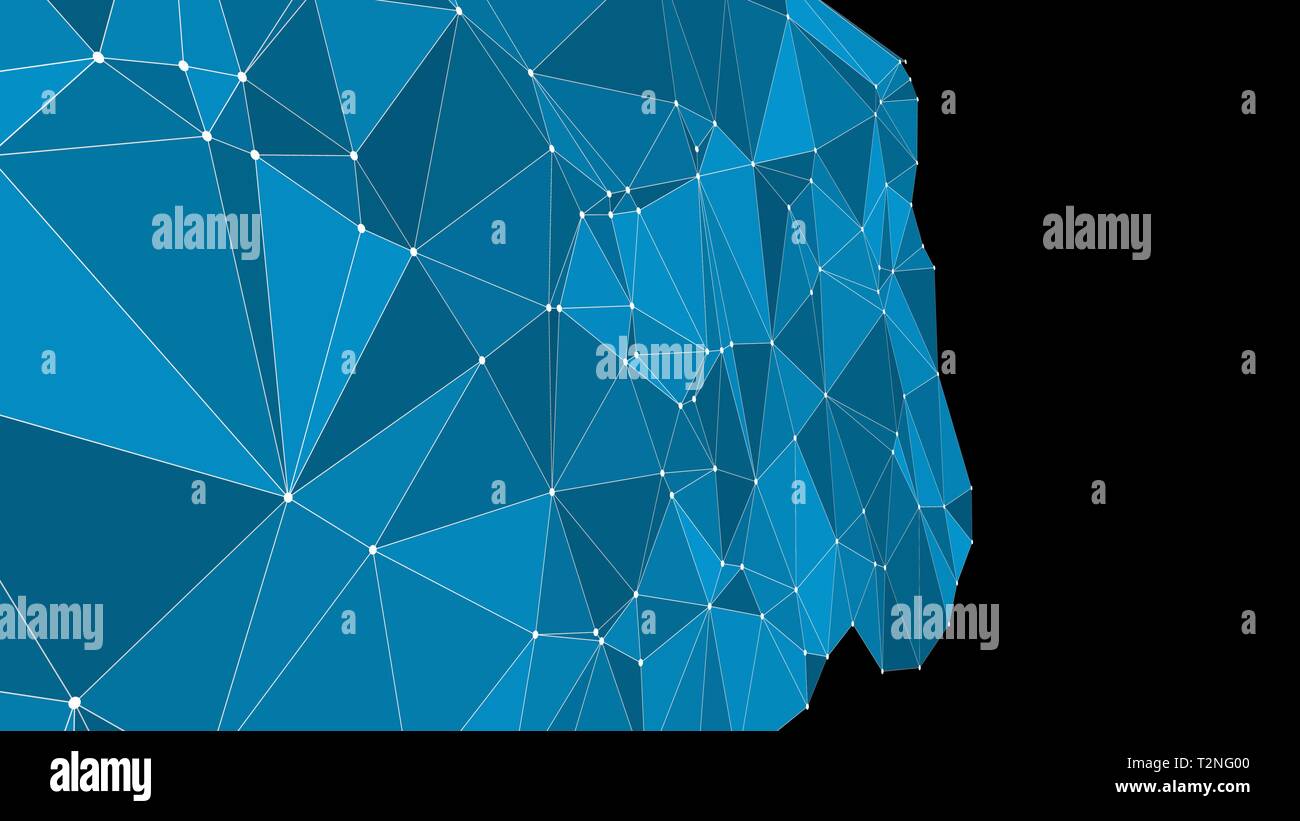 Connected abstract triangles vector presentation background Stock ...