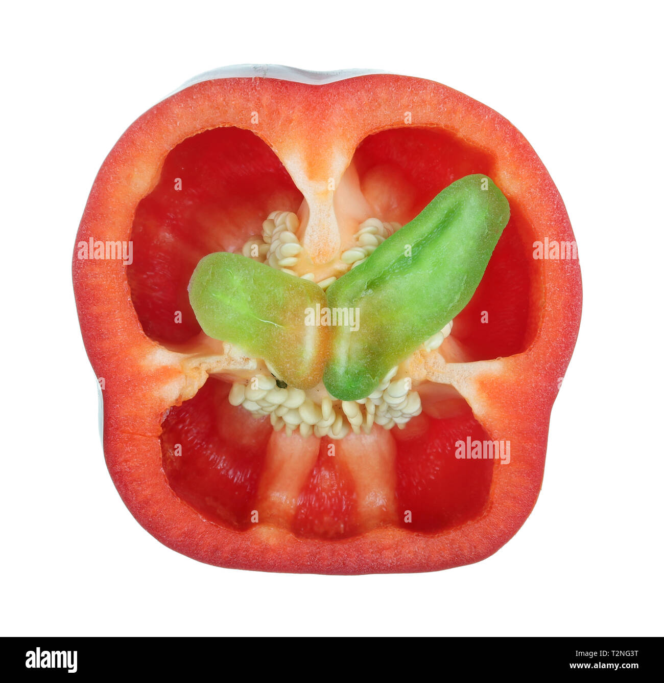 Cross section red capsicum hi-res stock photography and images - Alamy