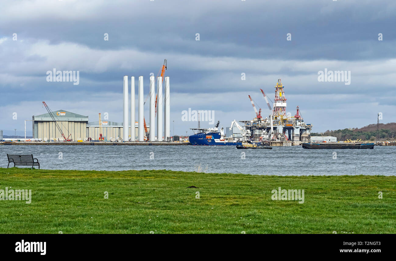 Global Energy at Nigg Energy Park Port of Nigg Highland Scotland UK ...