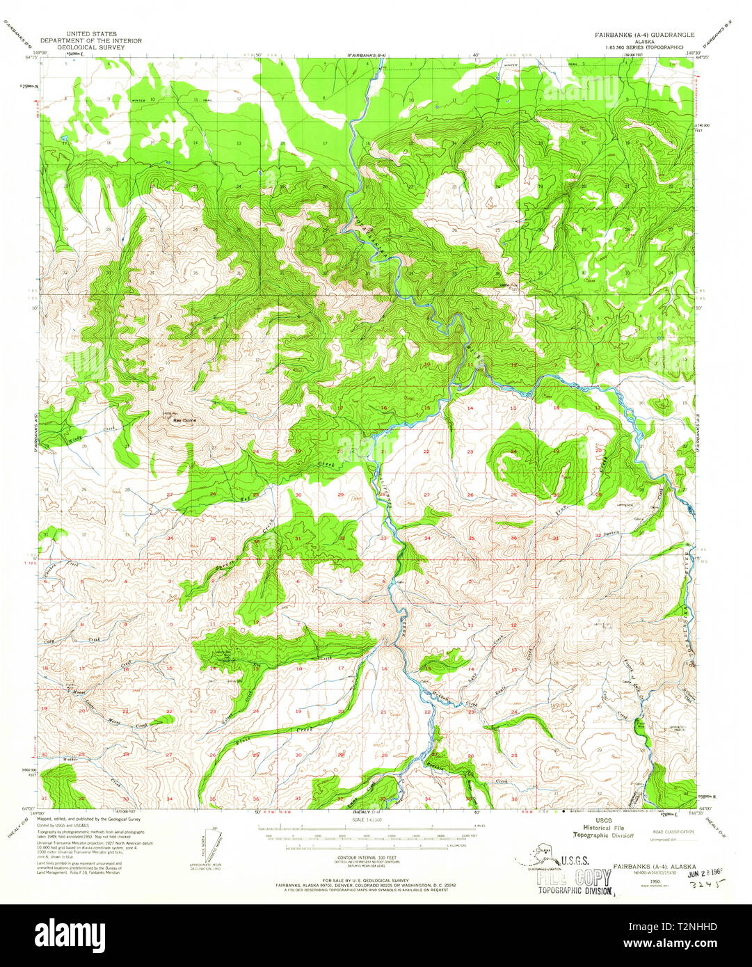 Fairbanks alaska map hi-res stock photography and images - Alamy