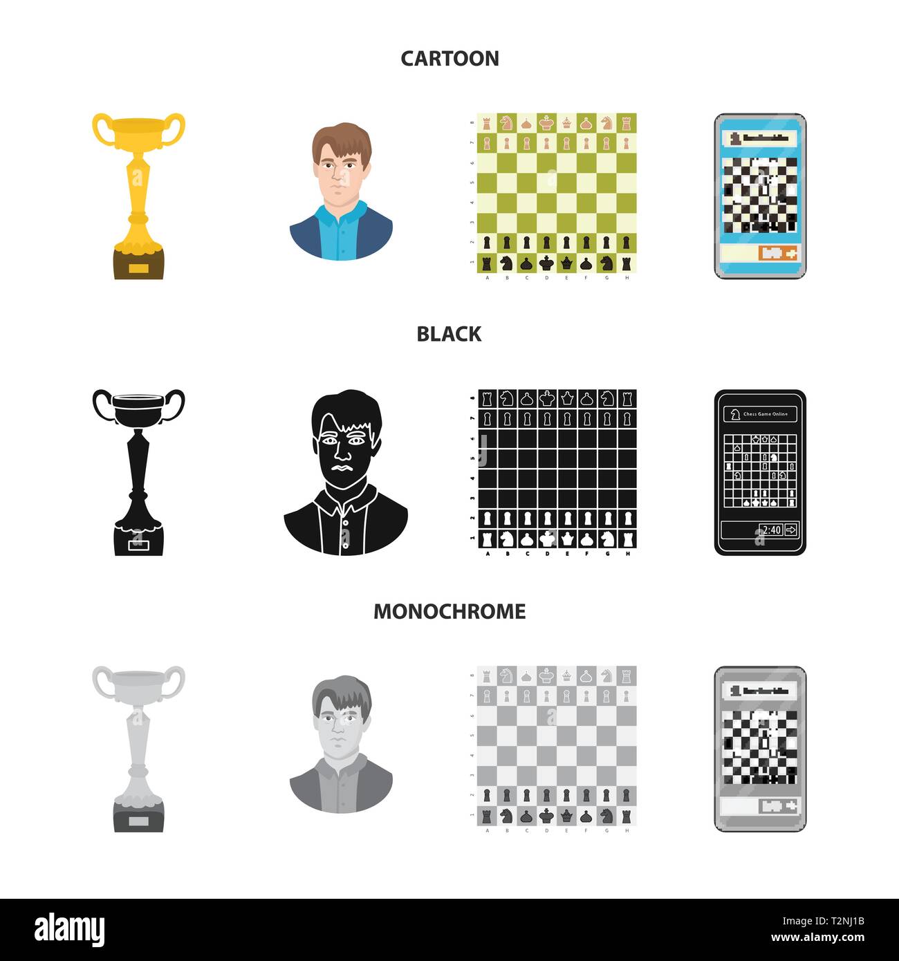 Chess board setup Cut Out Stock Images & Pictures - Alamy