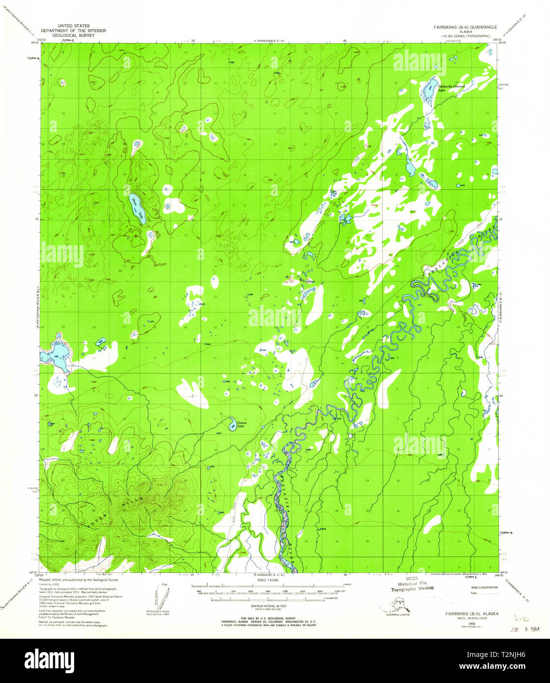 Fairbanks alaska map hi-res stock photography and images - Alamy