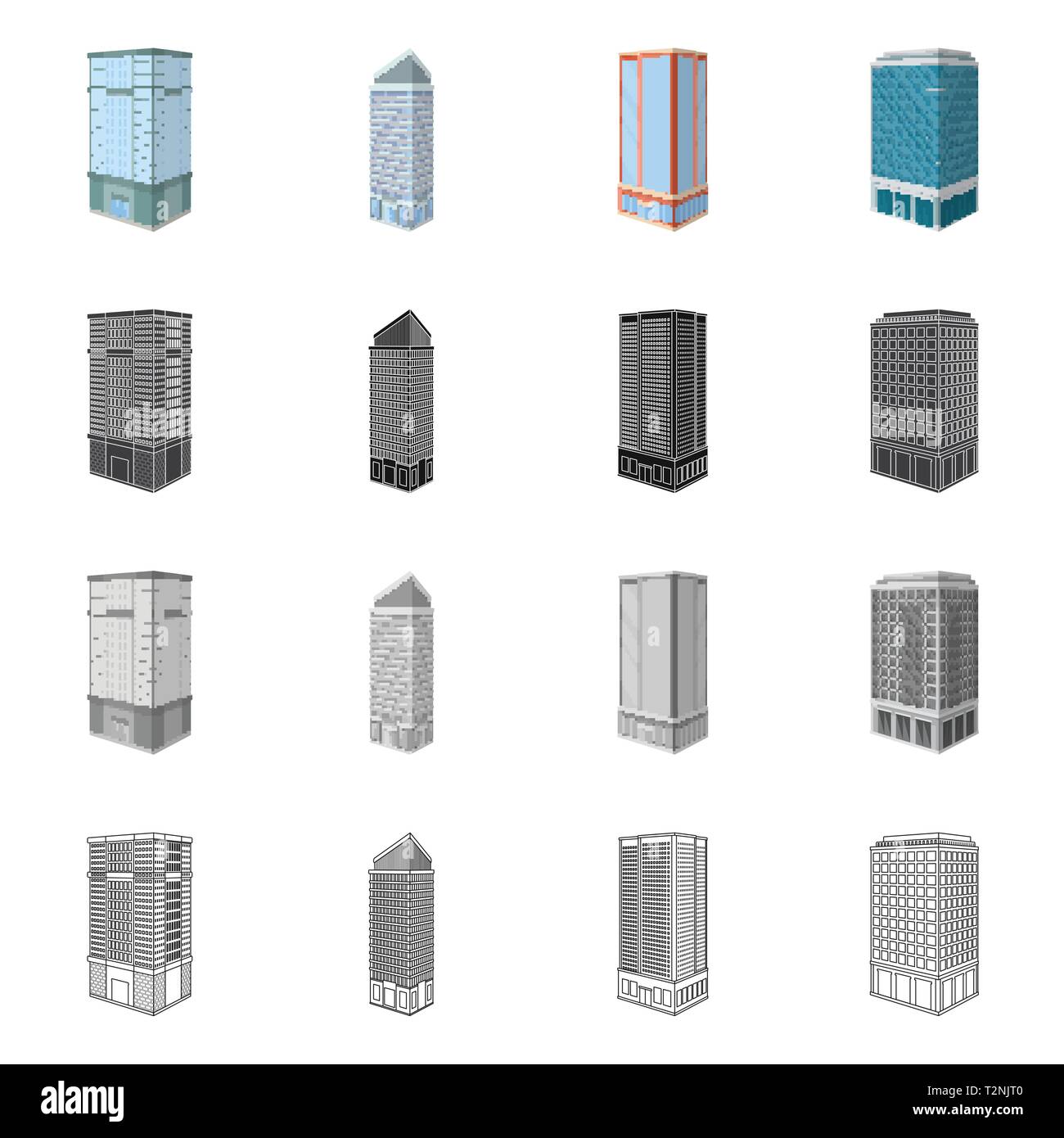Modern glass offices Stock Vector Images - Alamy