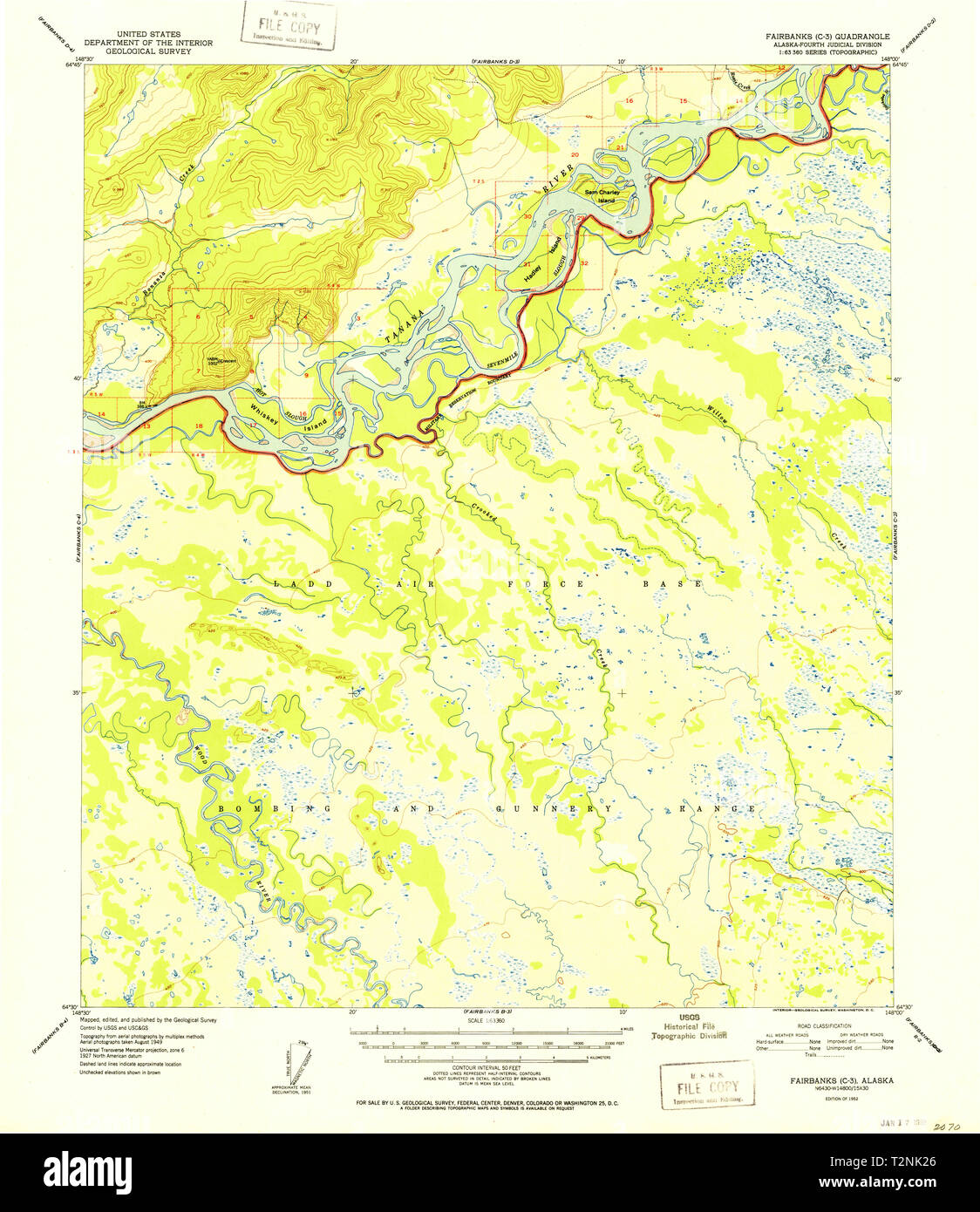 Fairbanks alaska map hi-res stock photography and images - Alamy