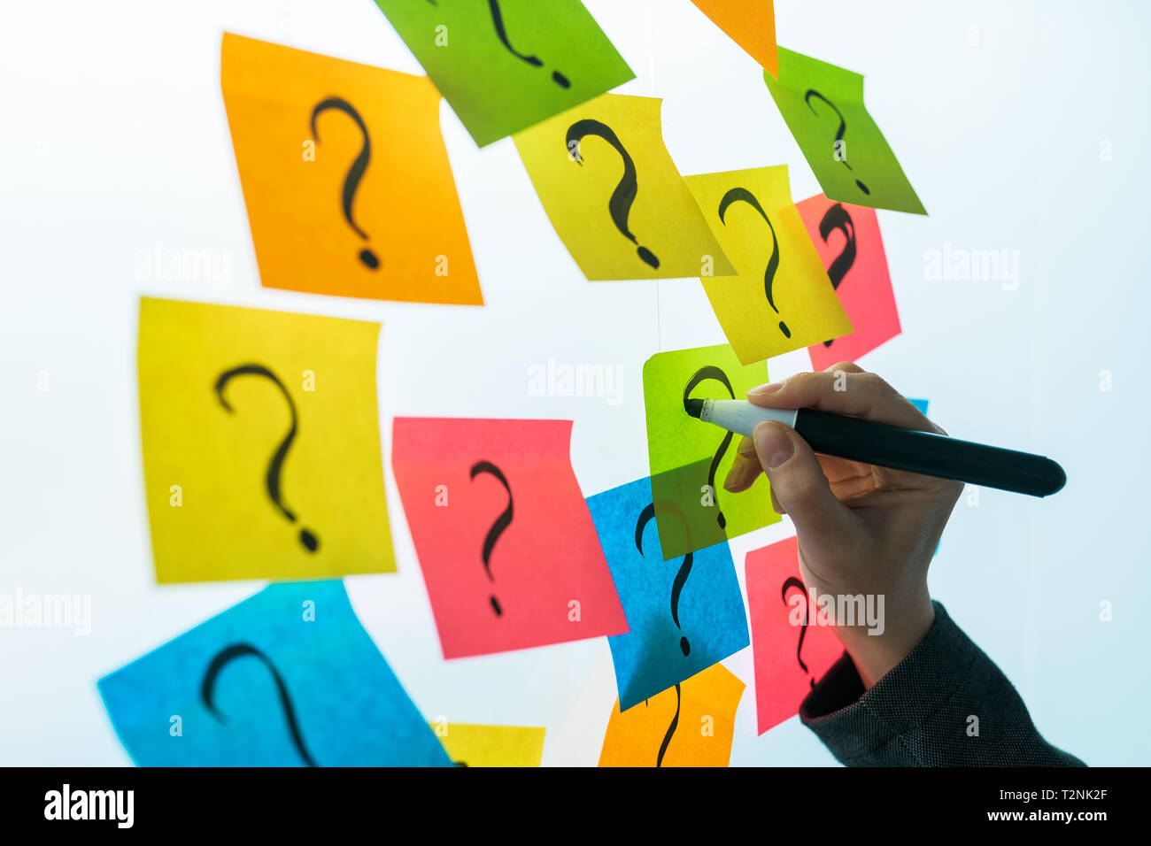 Question mark colorful hi-res stock photography and images - Alamy