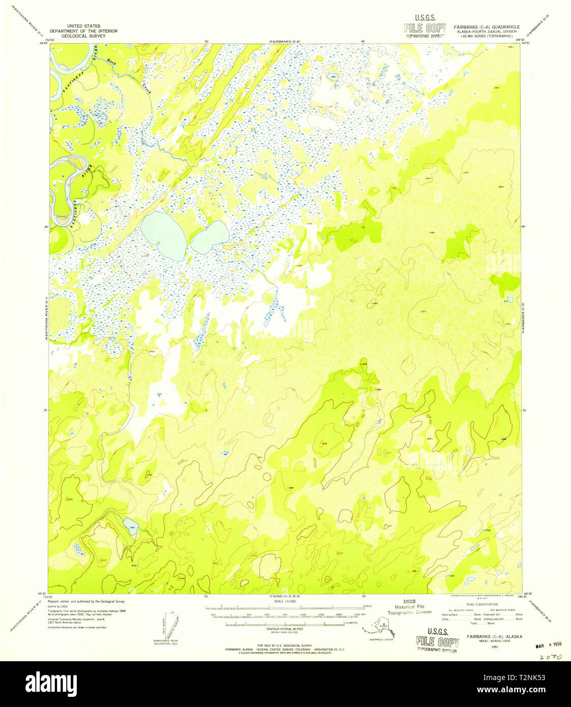 Fairbanks alaska map hi-res stock photography and images - Alamy