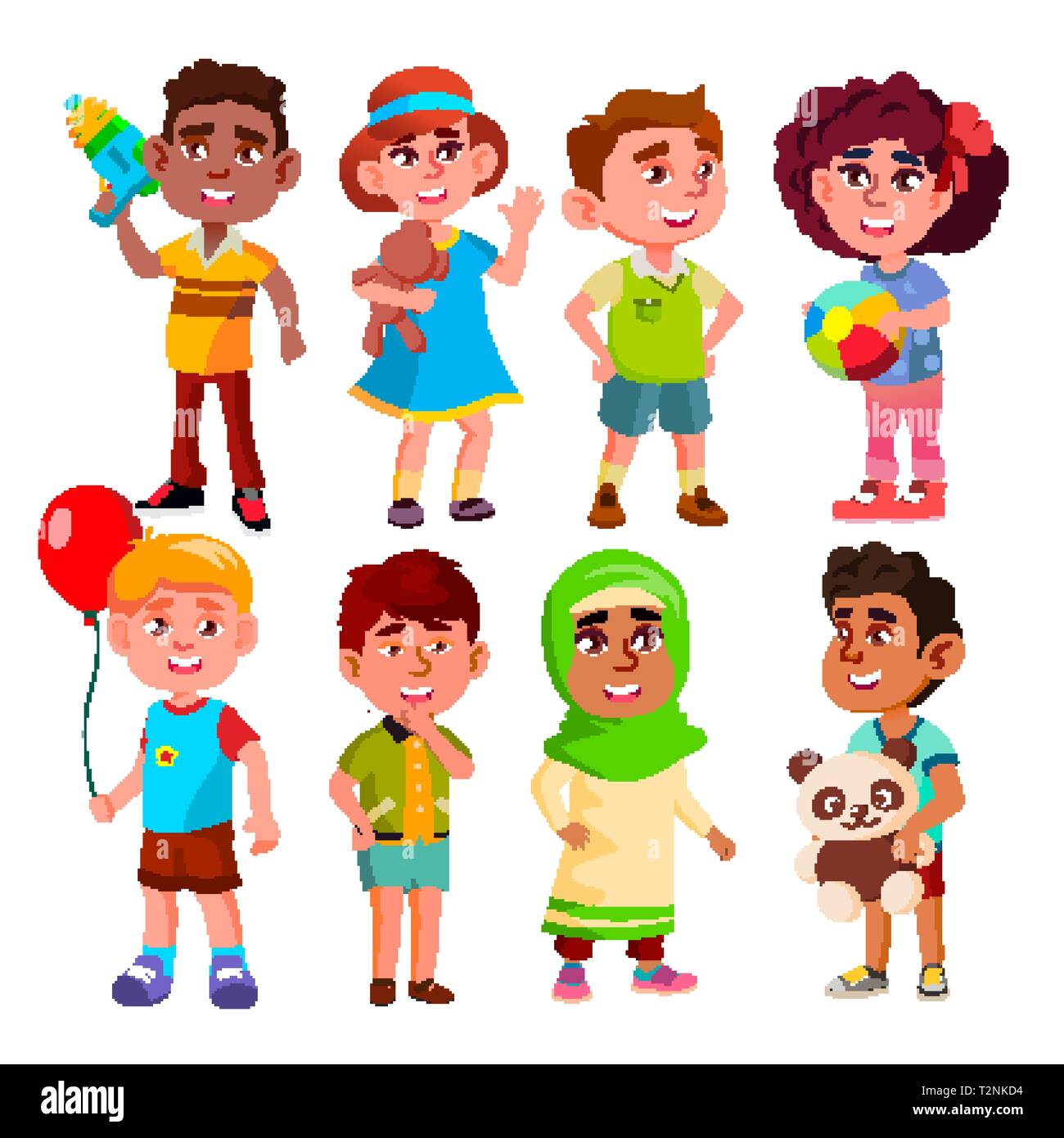 Kinder Vector. Multinational Kinder Child Person. Illustration Stock ...