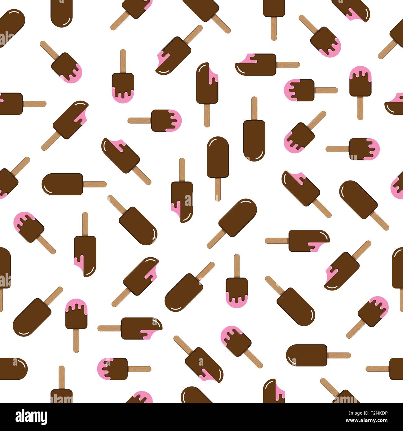 Ice cream cartoon seamless Stock Vector Images - Alamy