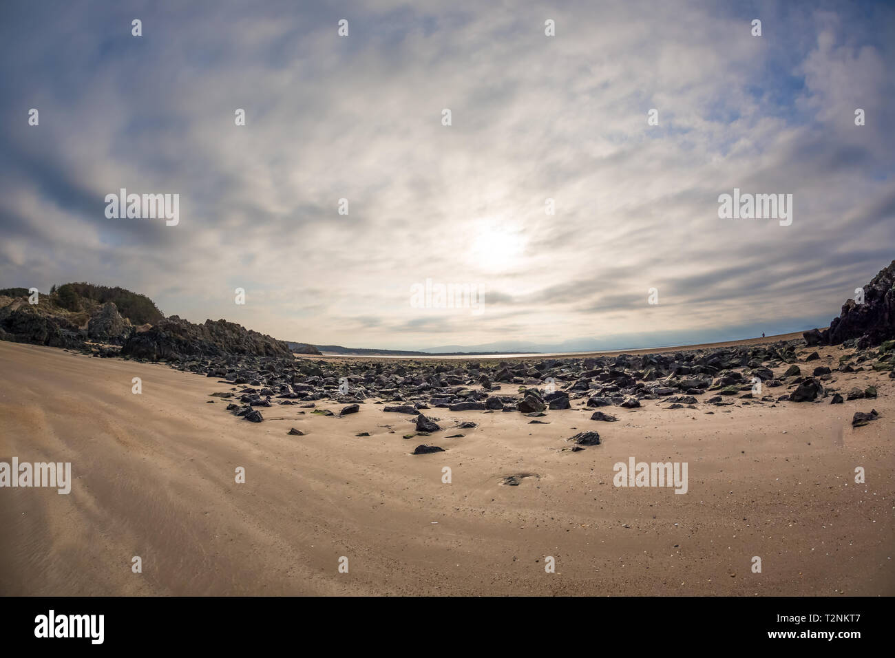 Empty UK beach landscape Stock Photo - Alamy