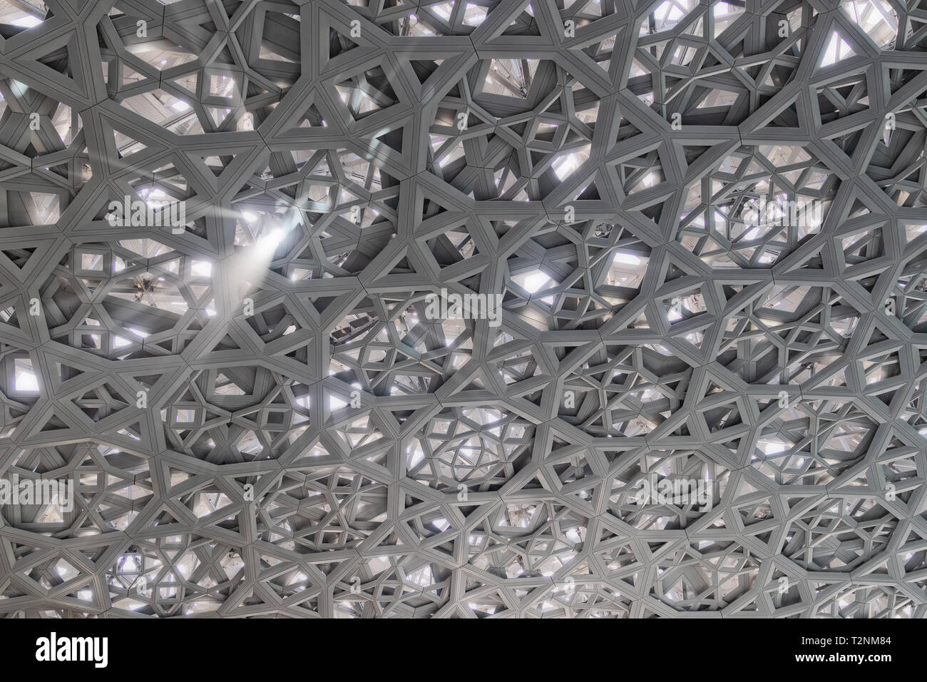 Abstract ceiling with light entrances Stock Photo - Alamy