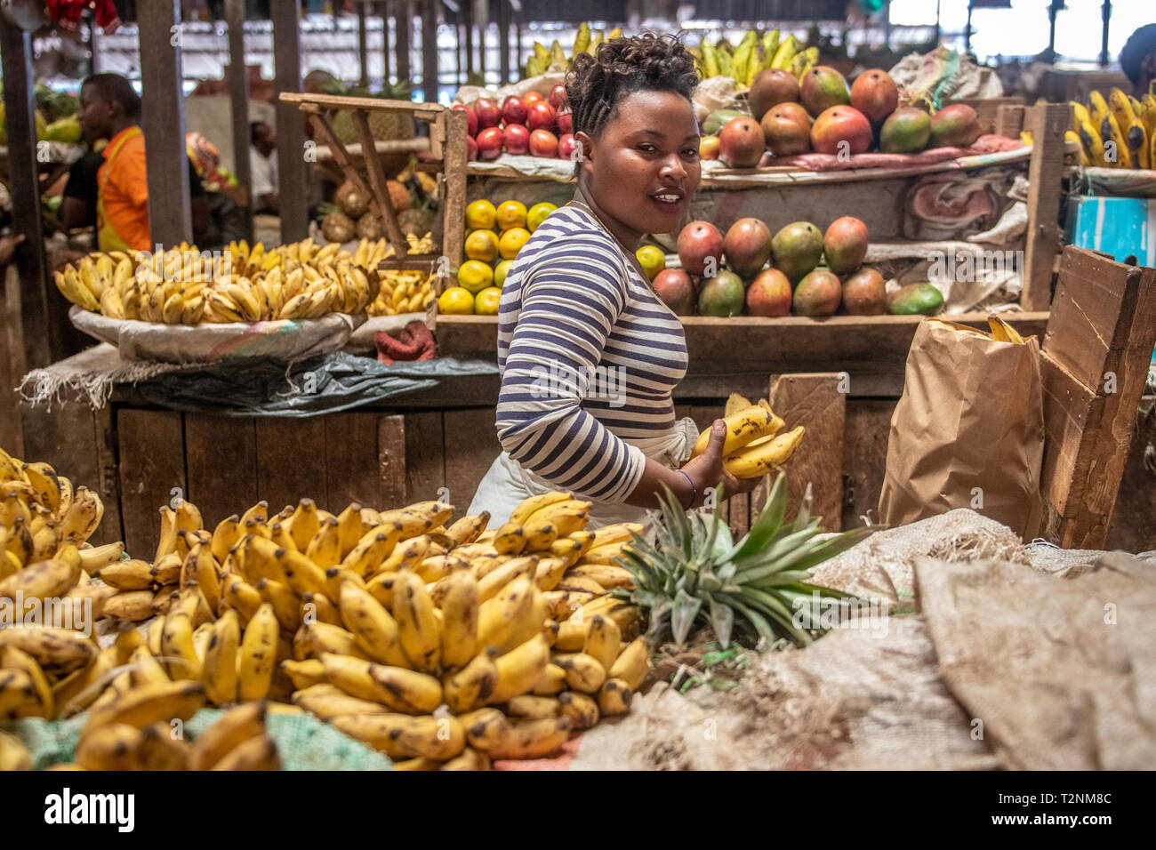 Fruit for sale Kimironko Market , Kigali Rwanda Stock Photo - Alamy