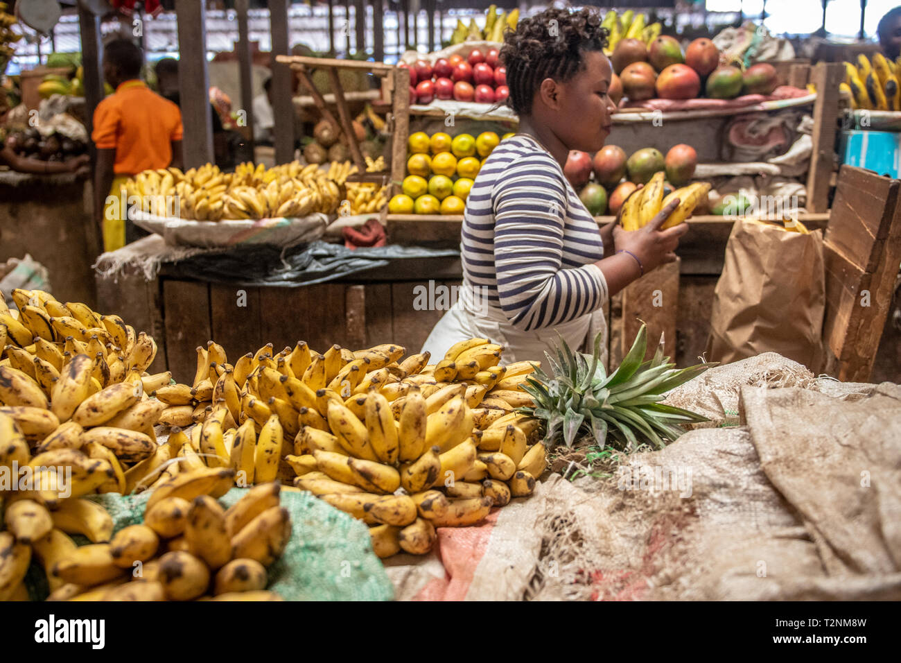 Fruit for sale Kimironko Market , Kigali Rwanda Stock Photo - Alamy