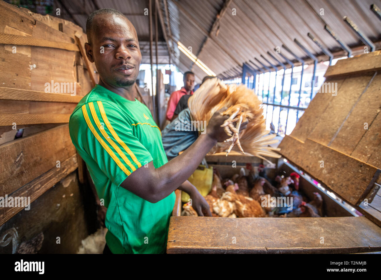 Chickens for sale , Kimironko Market , Kigali Rwanda Stock Photo - Alamy