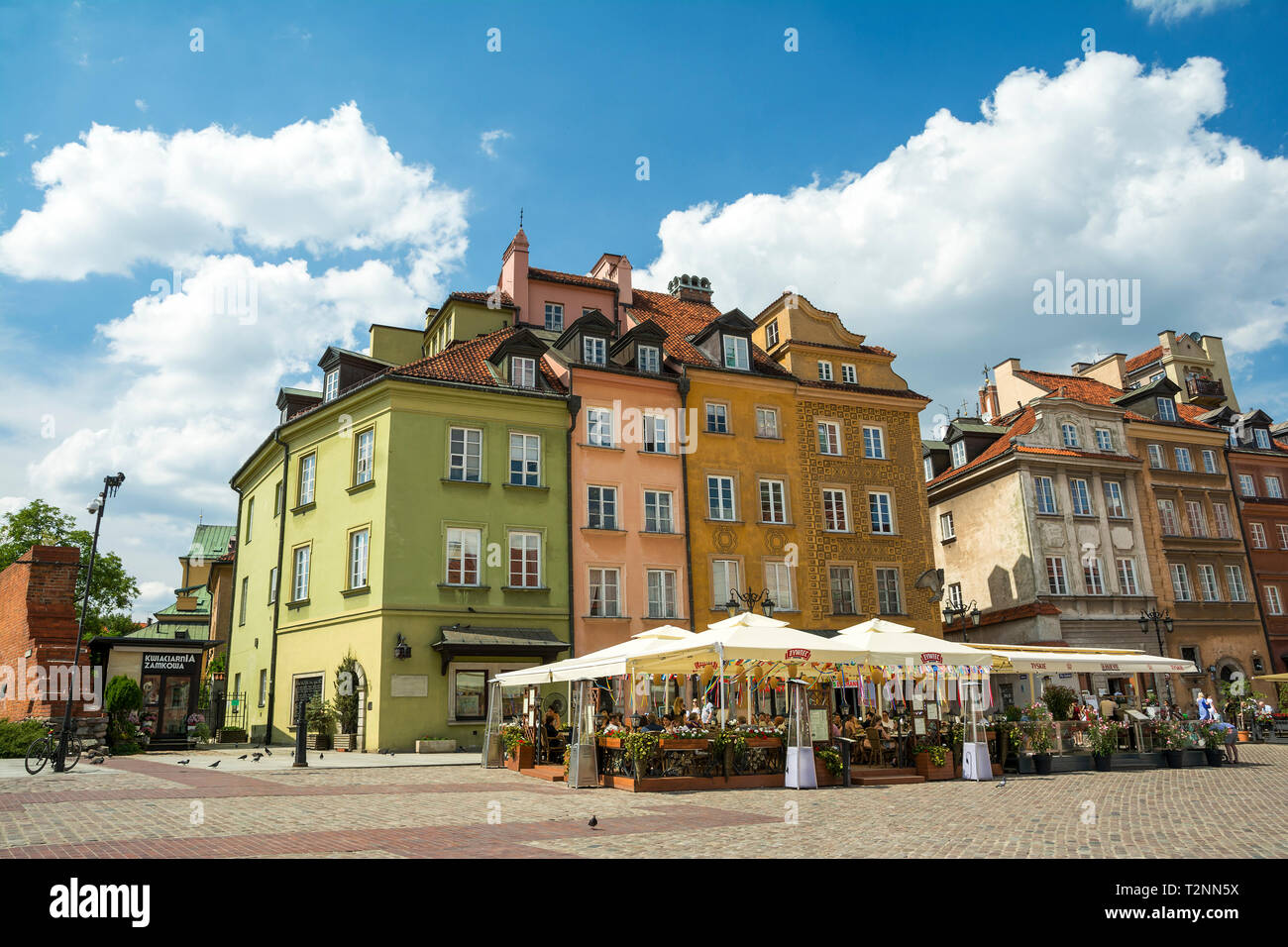 Beautiful cityscape in the Old Town Stare Miasto Warsaw, Poland's ...