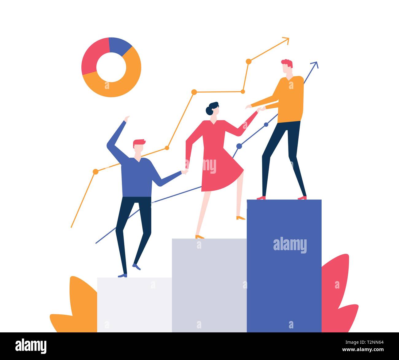 Motivation - colorful flat design style vector illustration on white ...