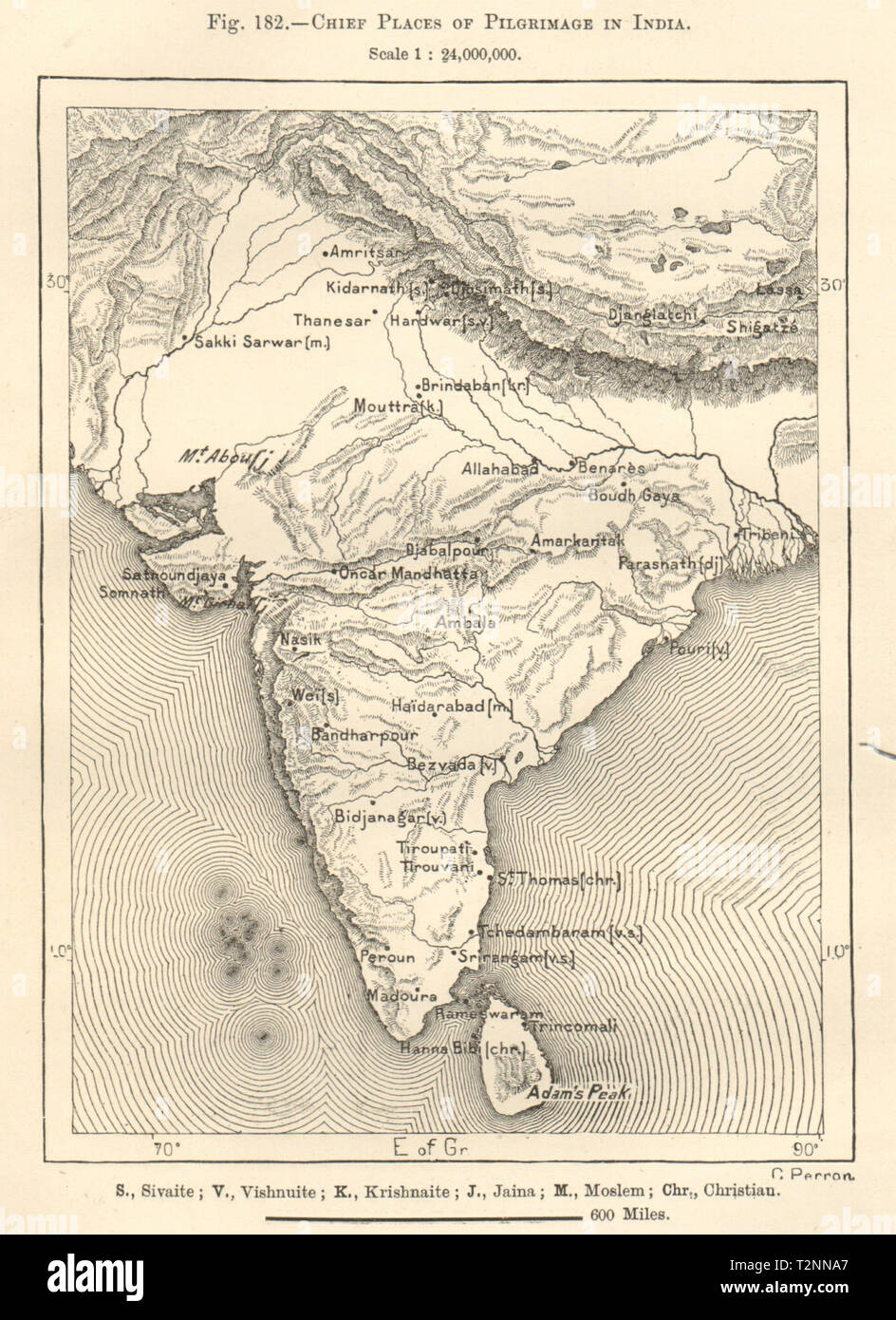 Pilgrimage map india hi-res stock photography and images - Alamy