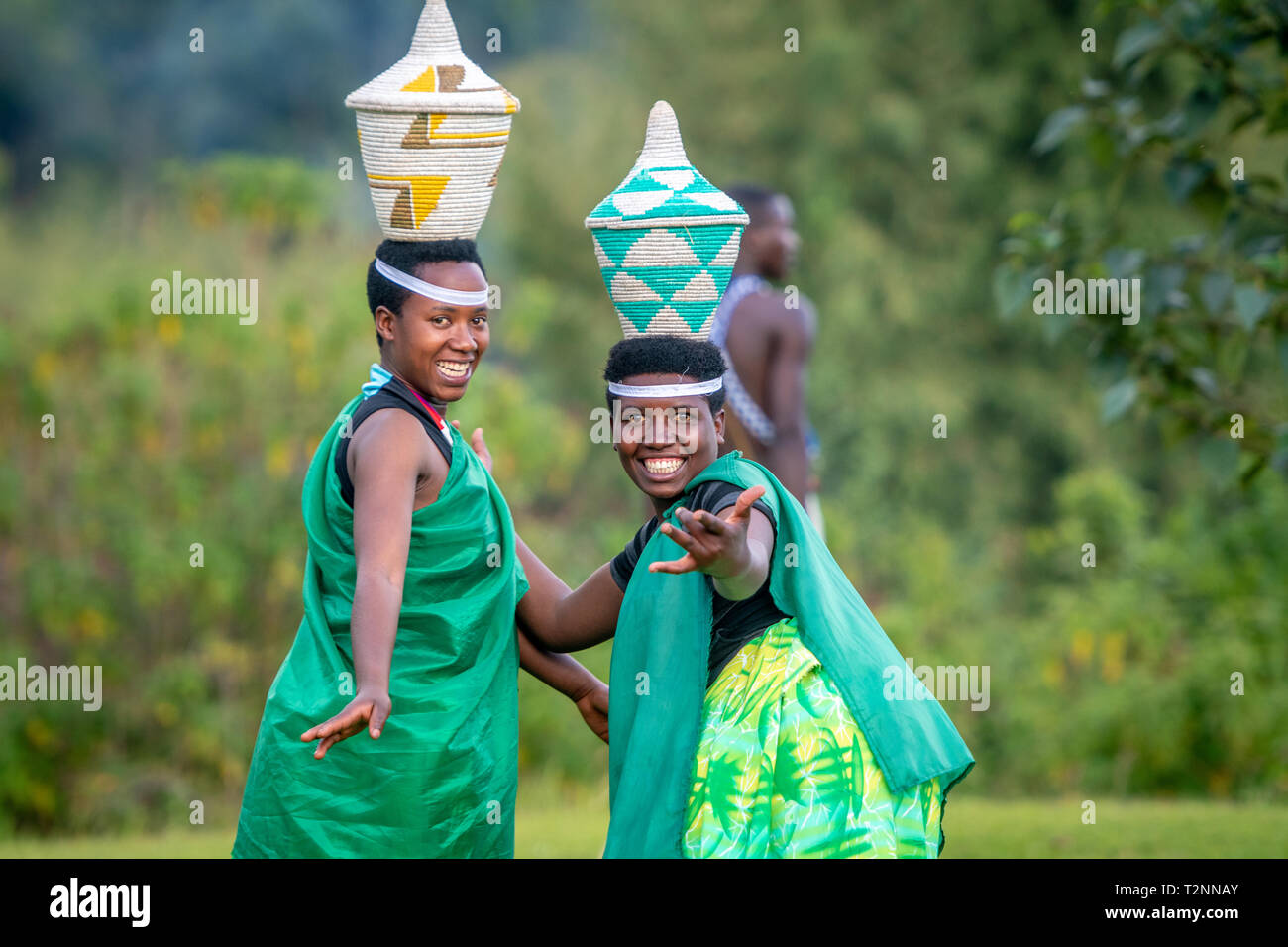 Intore Traditional dance performed outdoors near Volcanoes National ...