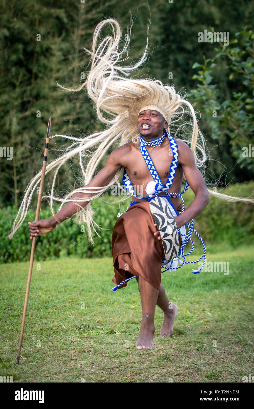 Intore Traditional dance performed outdoors near Volcanoes National ...