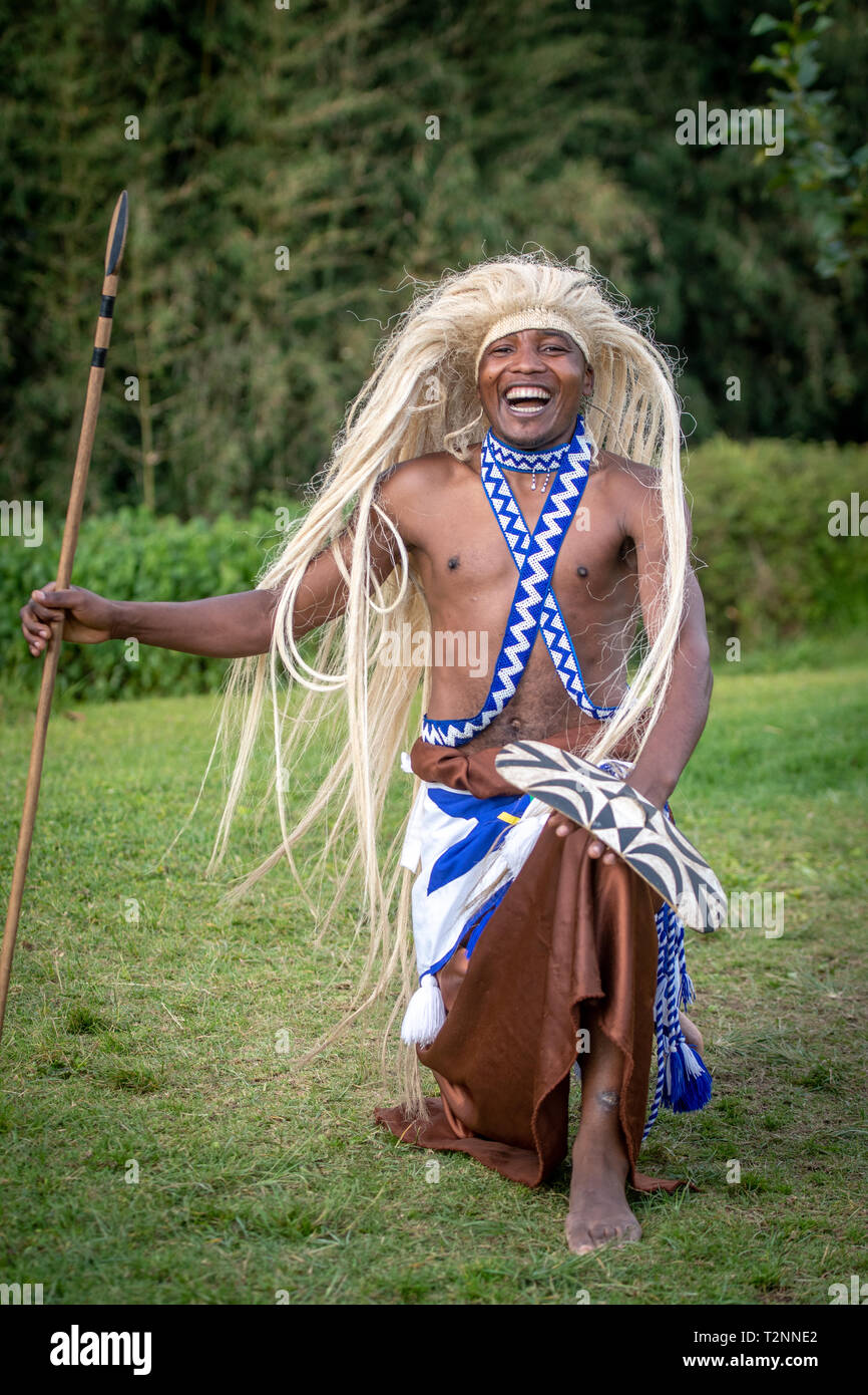 Intore Traditional dance performed outdoors near Volcanoes National ...