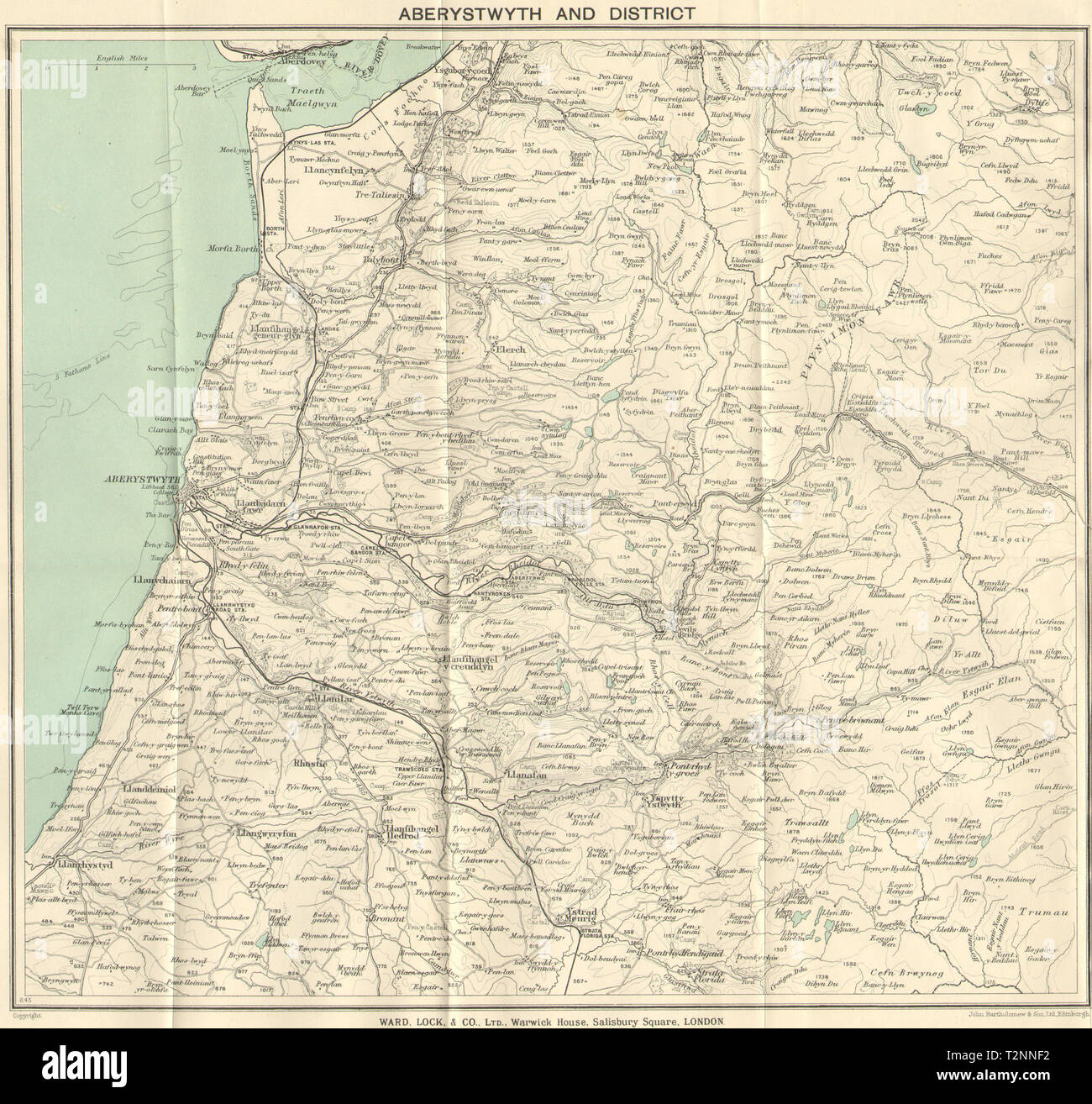Aberystwyth map hi-res stock photography and images - Alamy