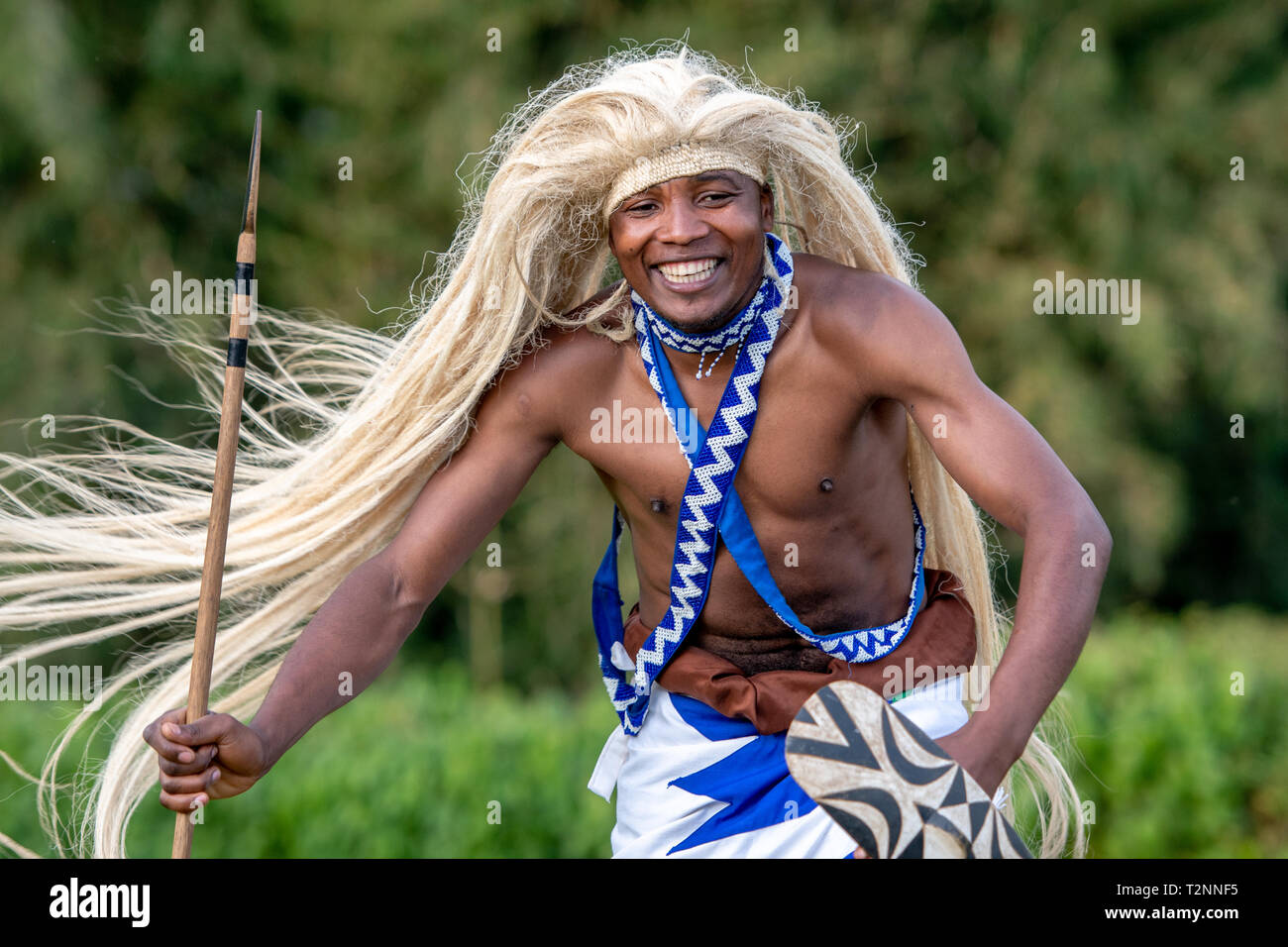 Intore Traditional dance performed outdoors near Volcanoes National ...