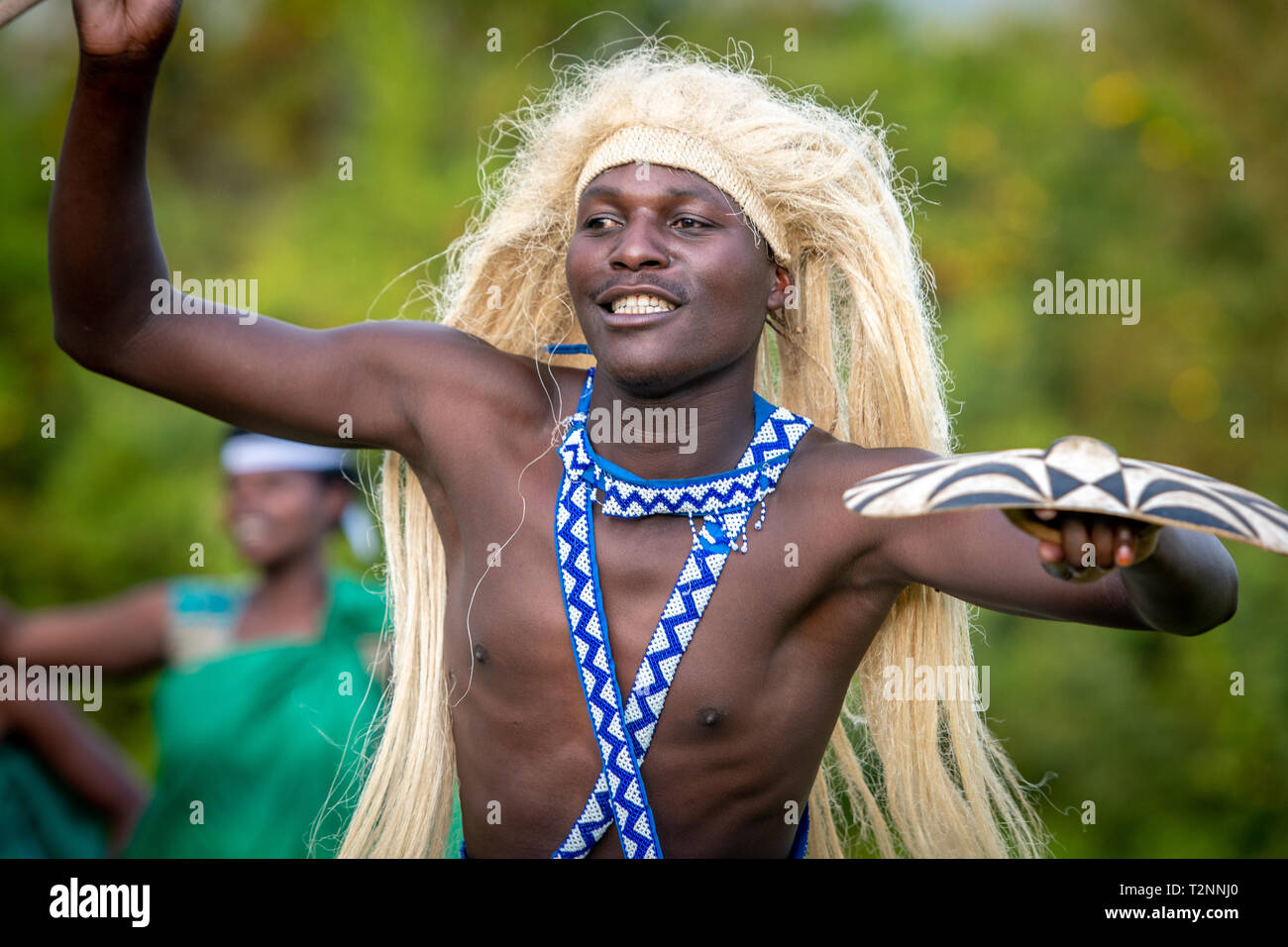 Intore Traditional dance performed outdoors near Volcanoes National ...