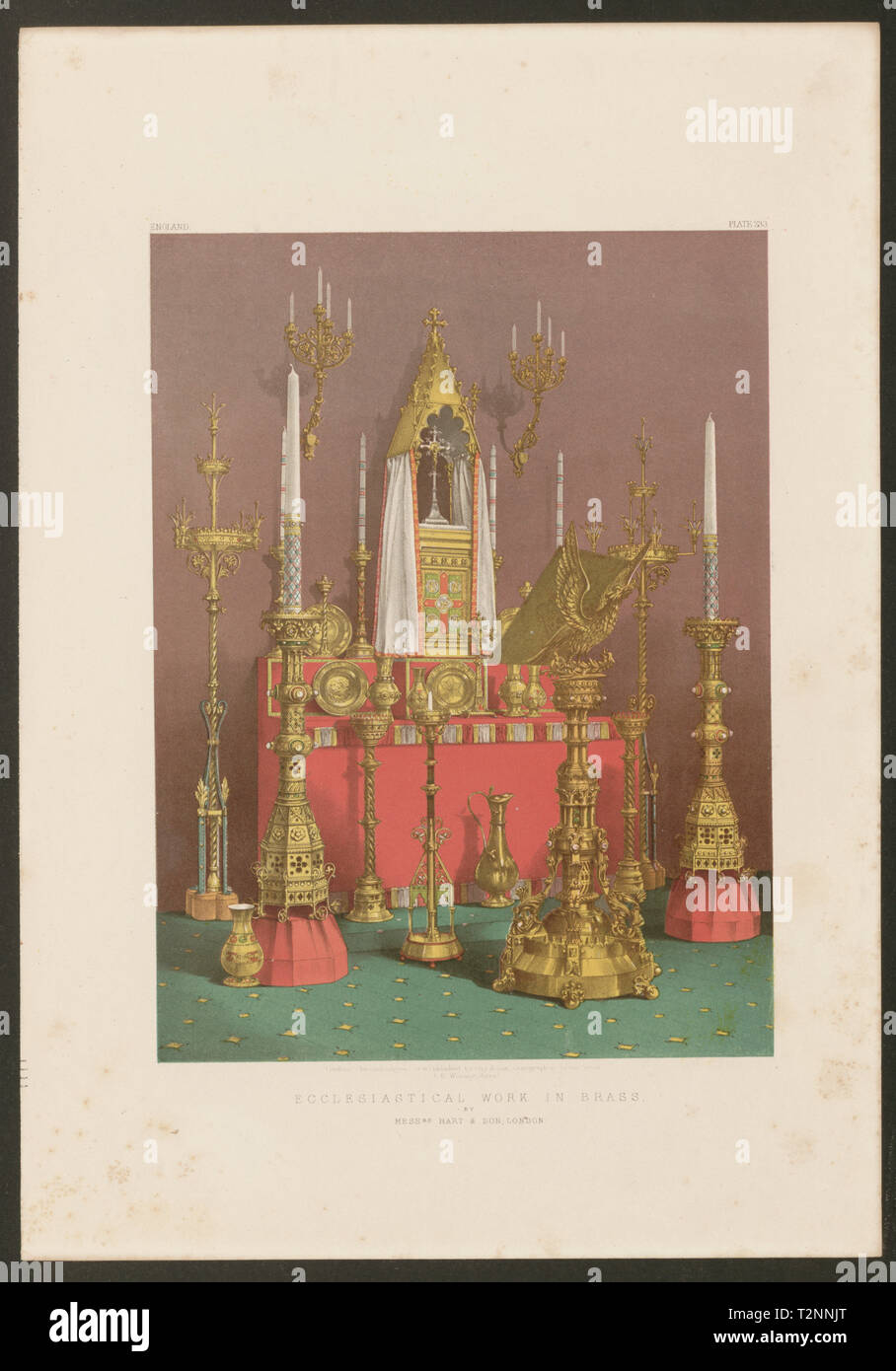 INTERNATIONAL EXHIBITION Ecclesiastical Brass Work Hart Son London international-exhibition-ecclesiastical-brass-work-hart-son-london