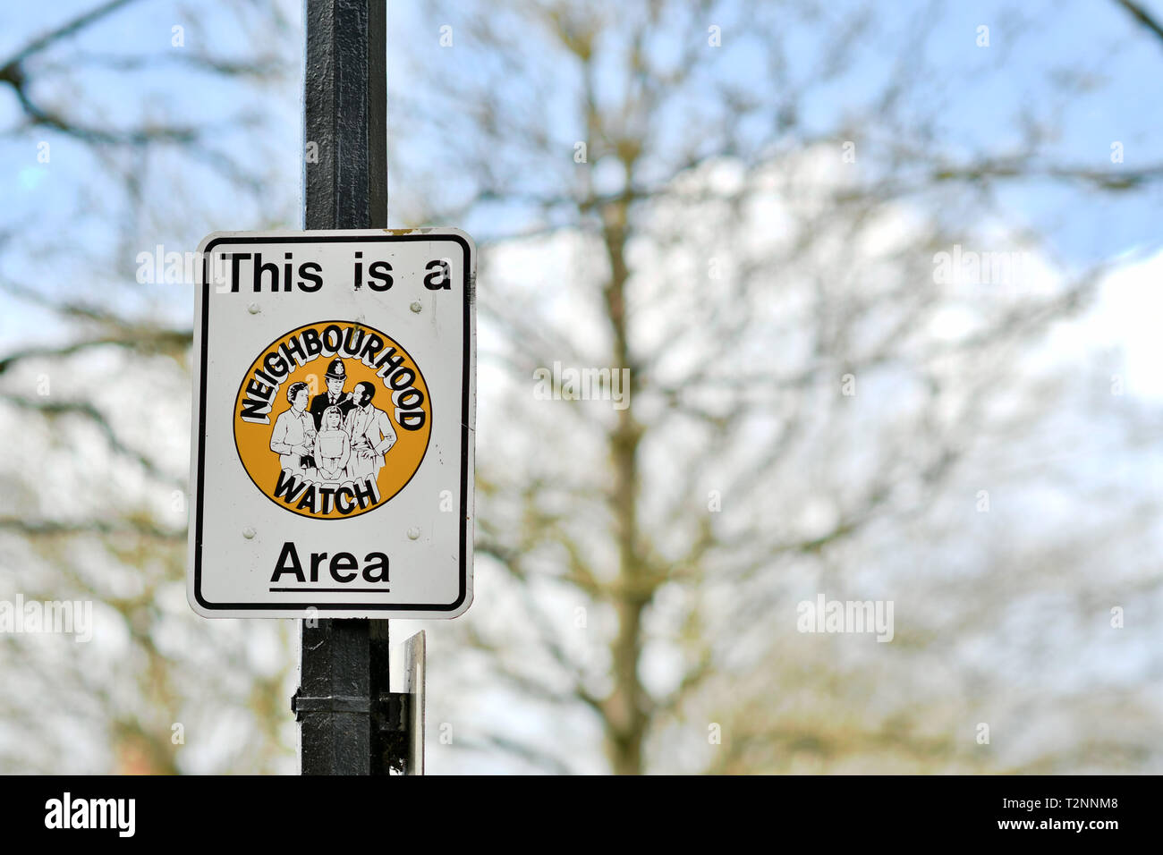 Neighbourhood Watch area on a residential street in Warwick ...