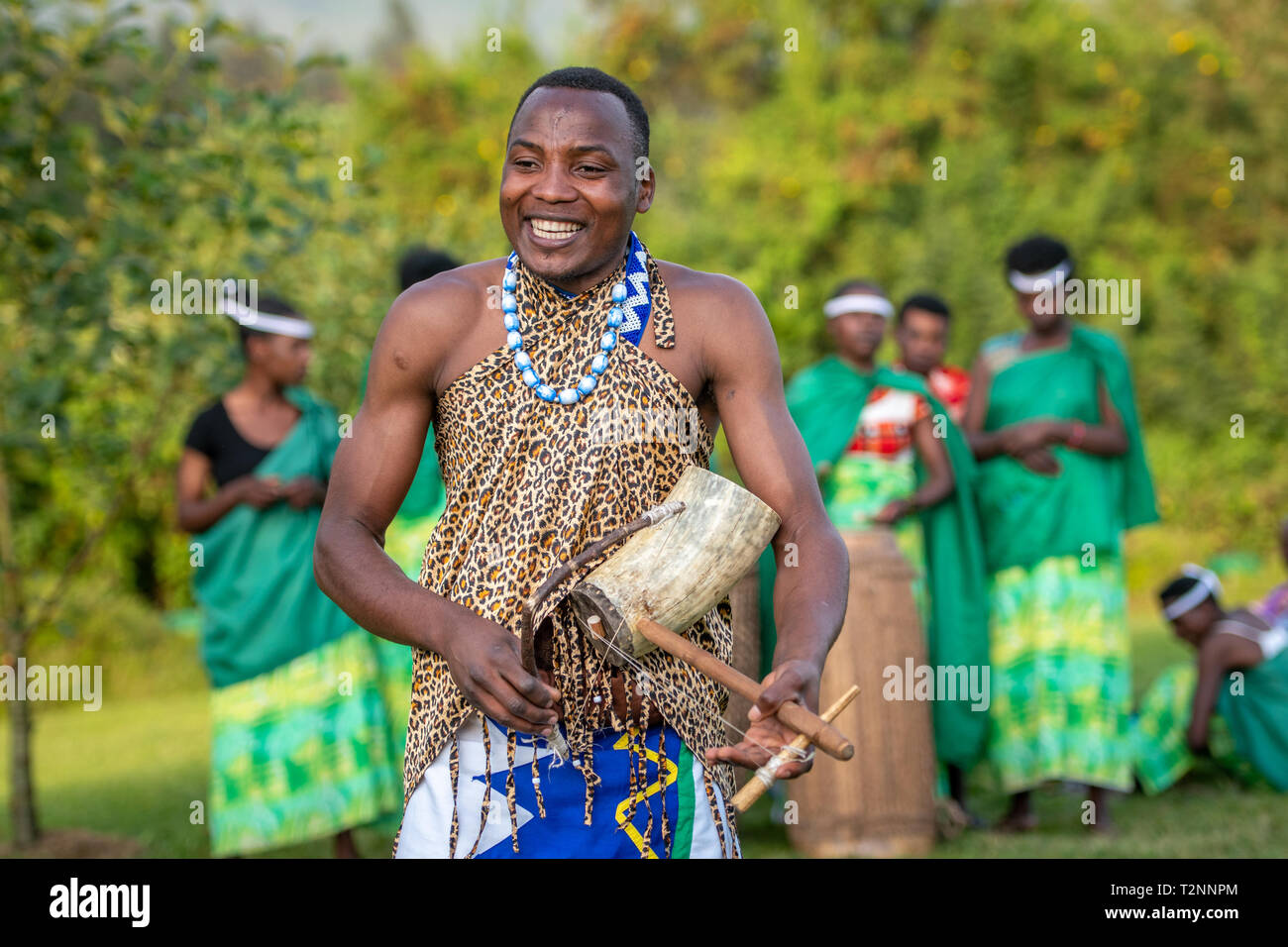 Intore Traditional dance performed outdoors near Volcanoes National ...