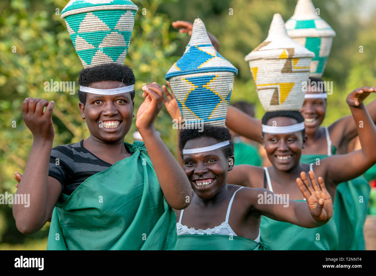 Intore Traditional dance performed outdoors near Volcanoes National ...